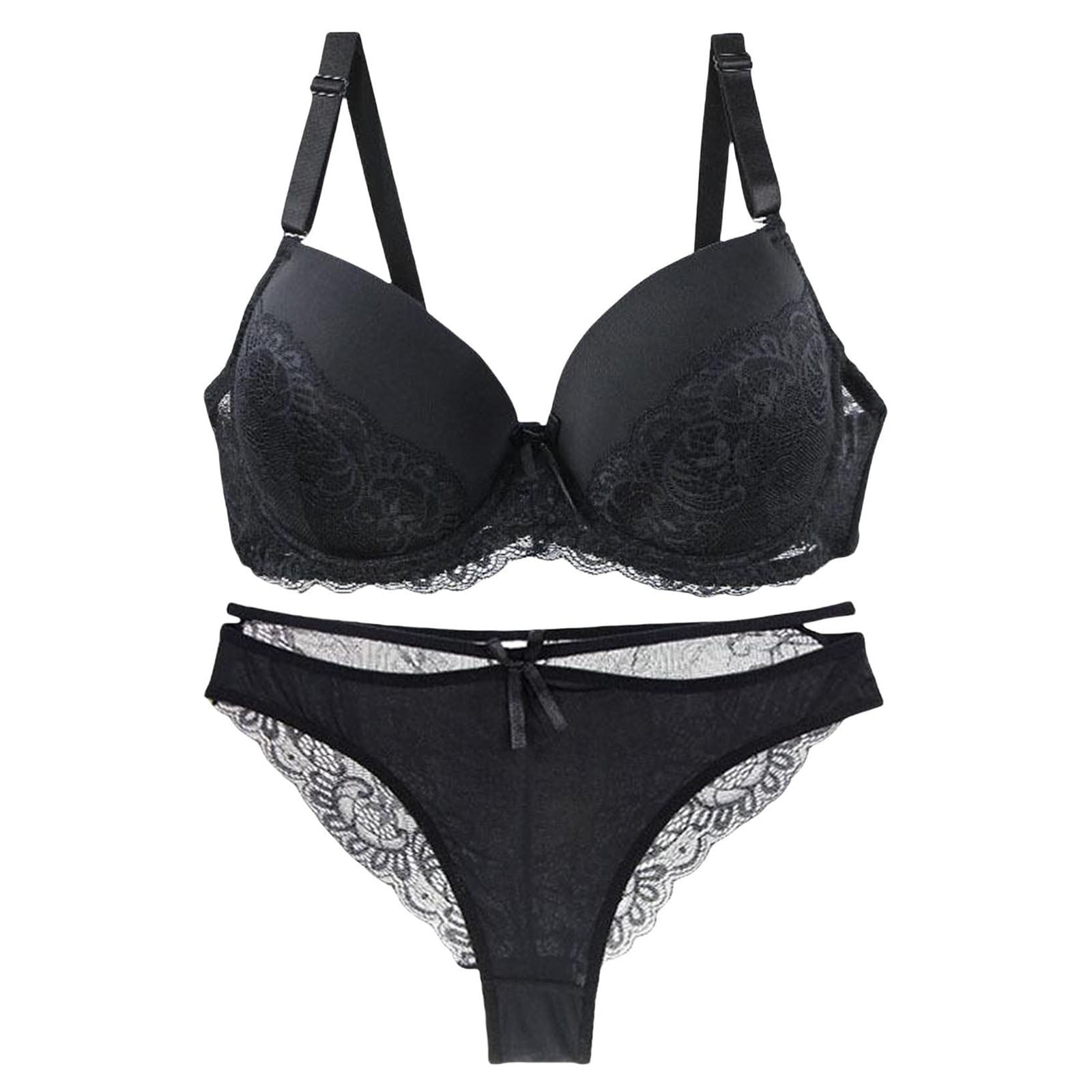 Xudanell Plus Size Bra and Panty Set for Women Lingerie for Women ...