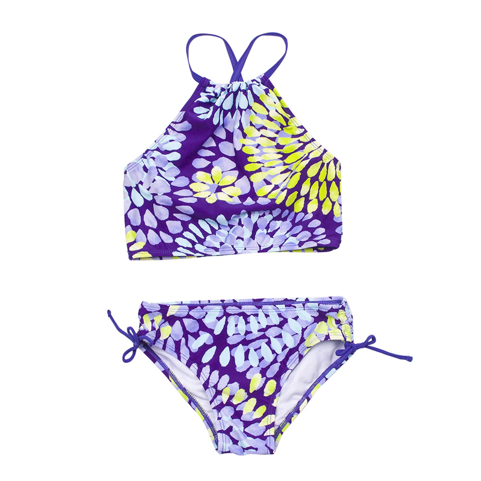 Xudanell Toddler Girl Swimsuit 2 Pcs Girl Swimwear Water Drop Print ...