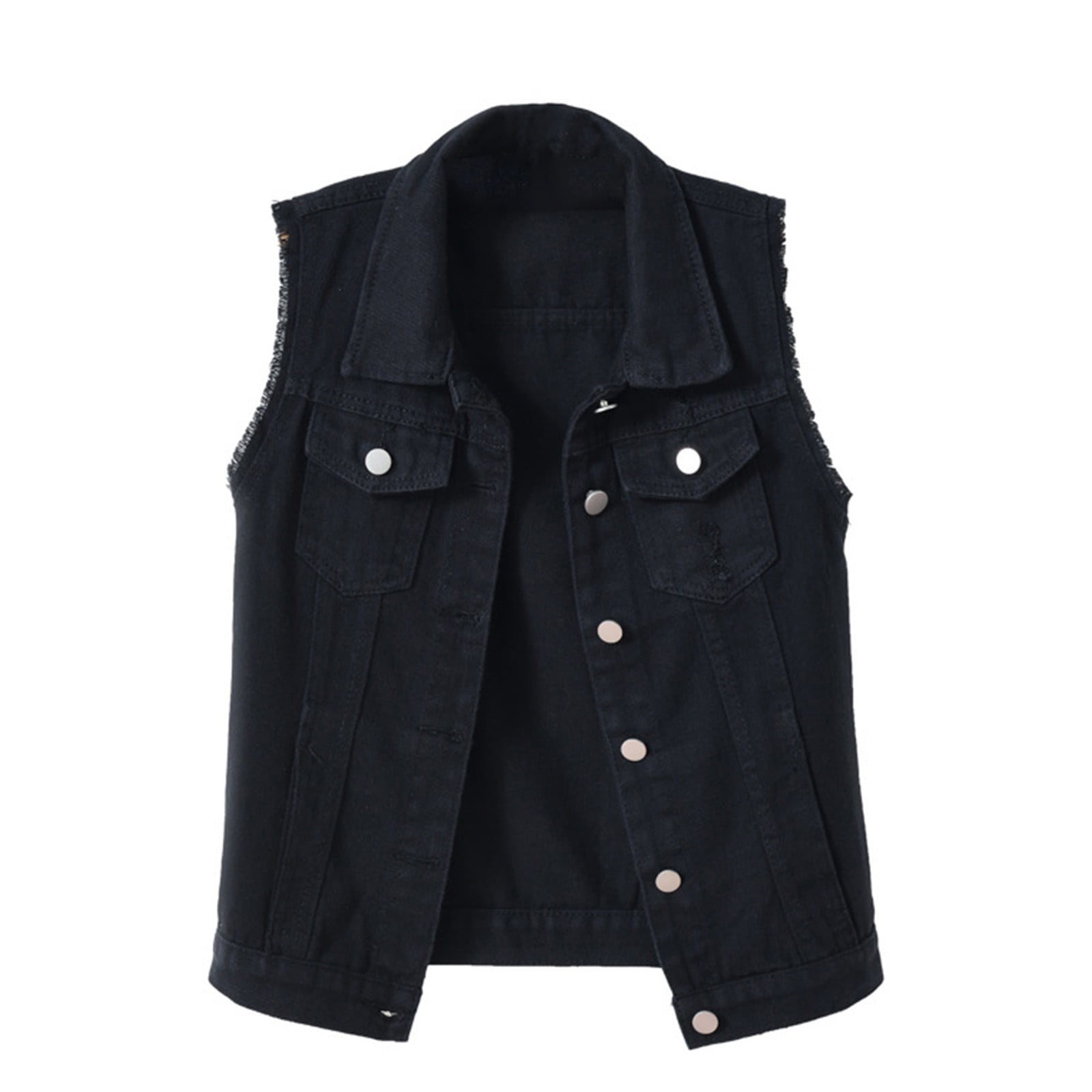 Xuemjiao Lightweight Vests for Women Multi Color Denim Vest Female ...