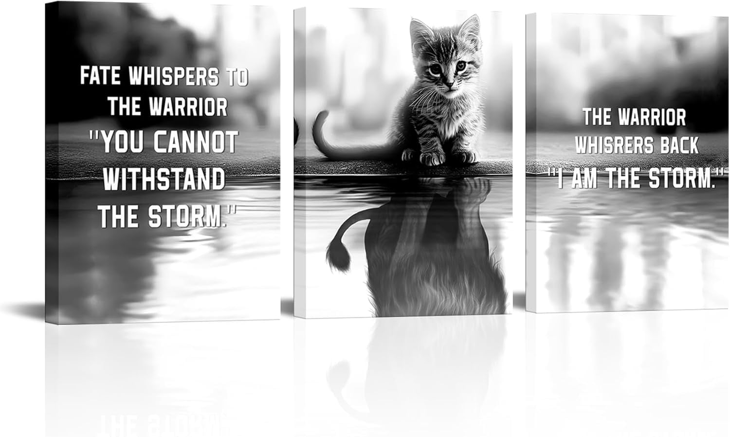 Xuen Cat Inspirational Quotes Wall Art I Am The Storm Posters Prints ...