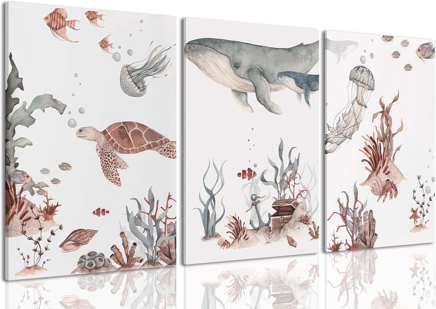 Xuen Ocean Nursery Decor,Nursery Wall Decor,Kids Bathroom Decor,Under ...