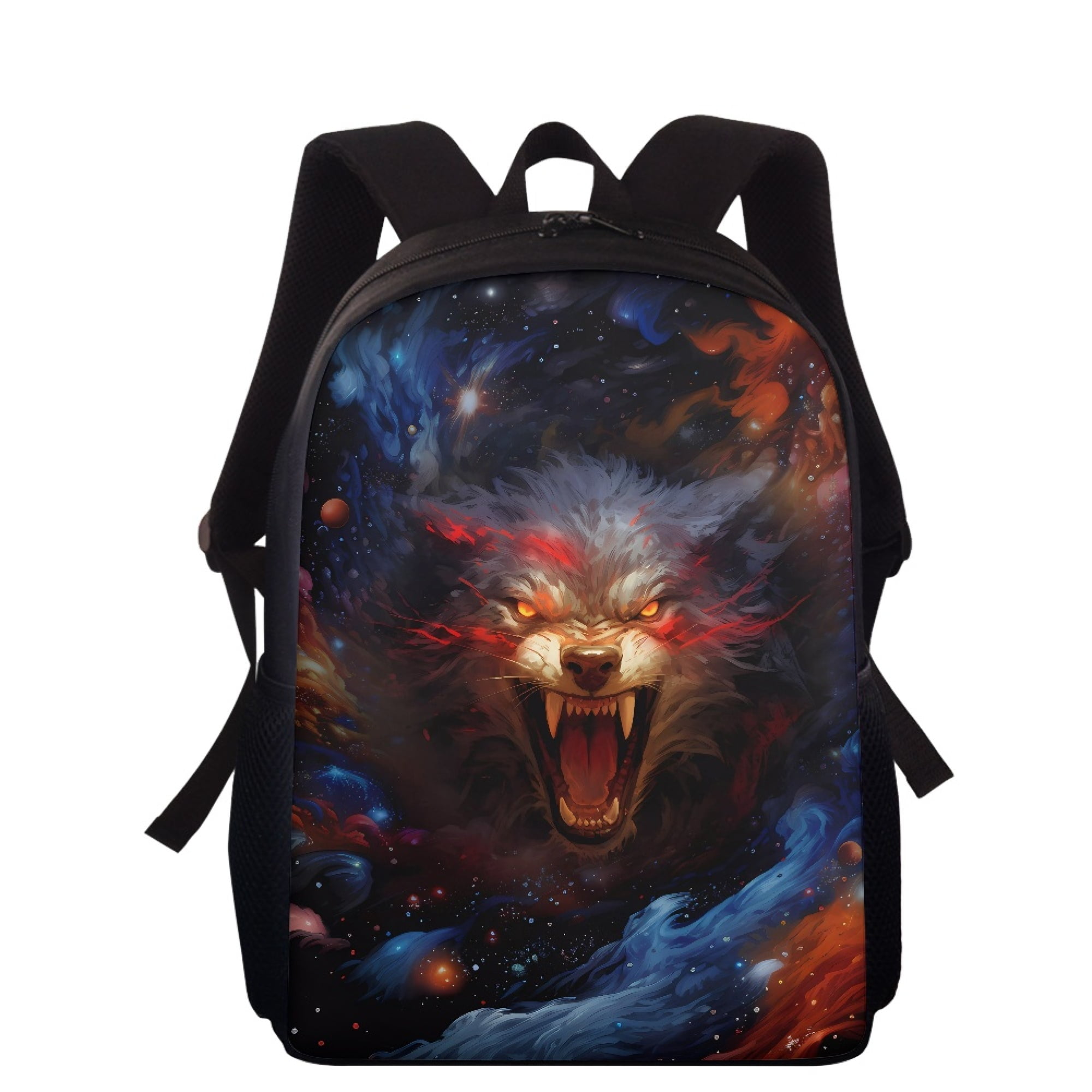 Xuewen 15 Inch Chain Backpack , Cute Wolf Backpacks with Adjustable ...