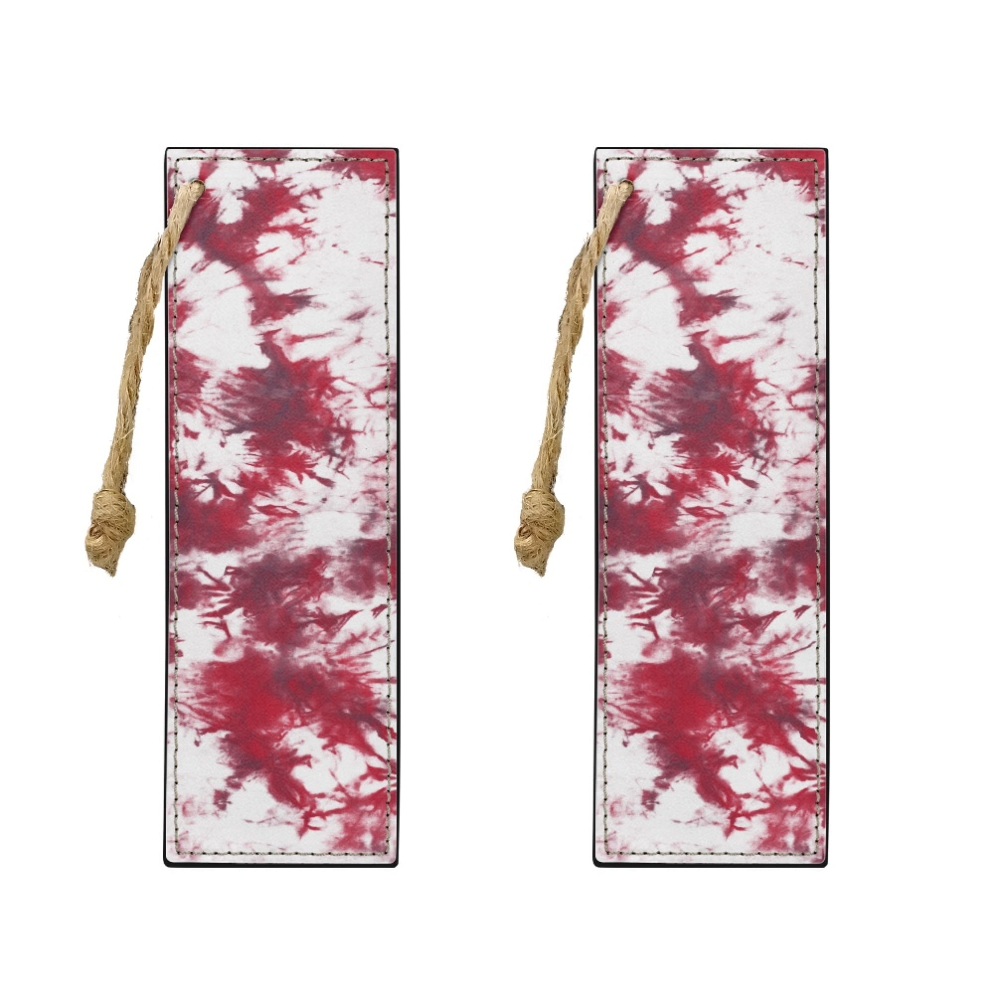 Xuewen 2 Pcs Leather Bookmark, Classic Stitched Bookmark,Tie Dye ...