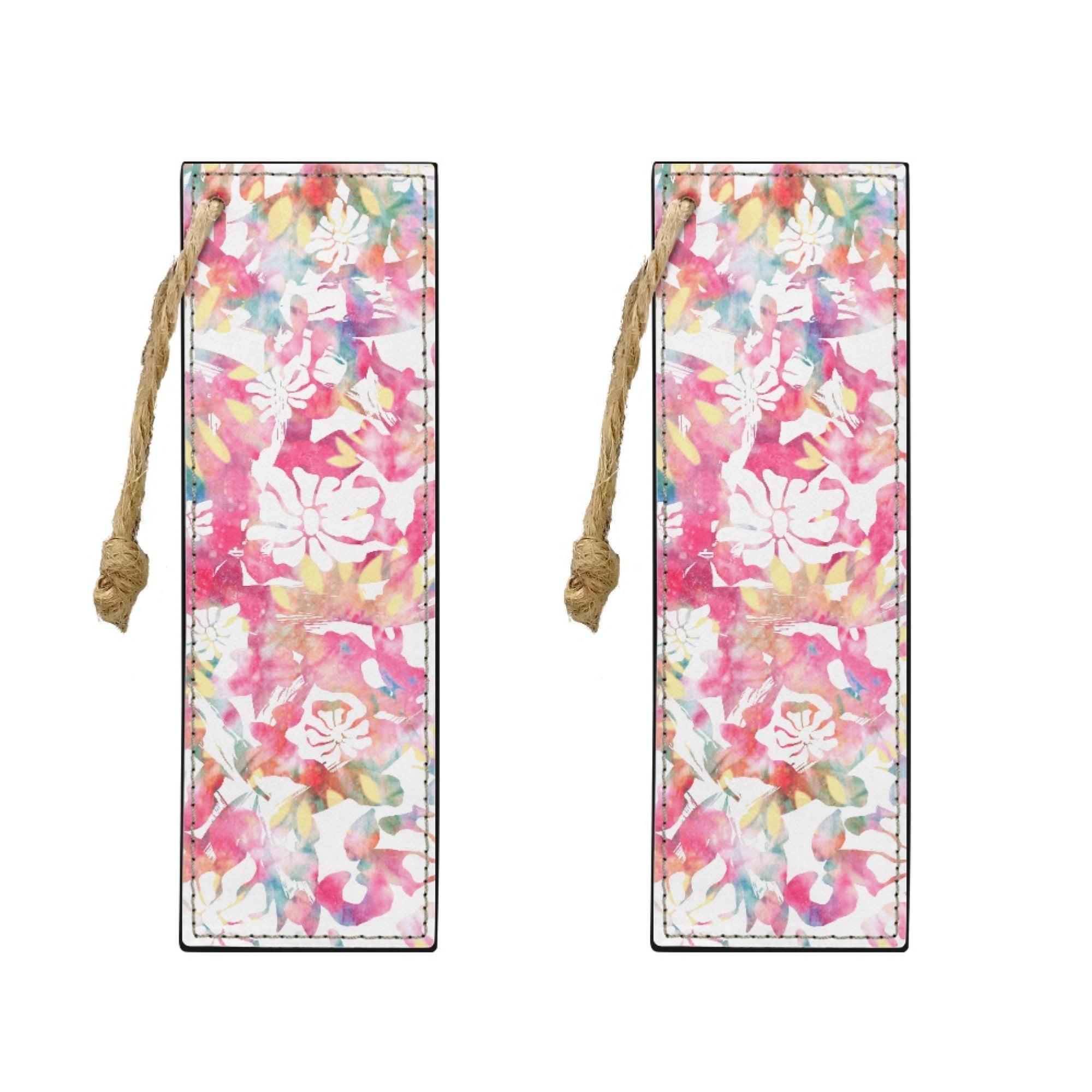 Xuewen 2 Pcs Leather Bookmark, Classic Stitched Bookmark,Tie Dye ...
