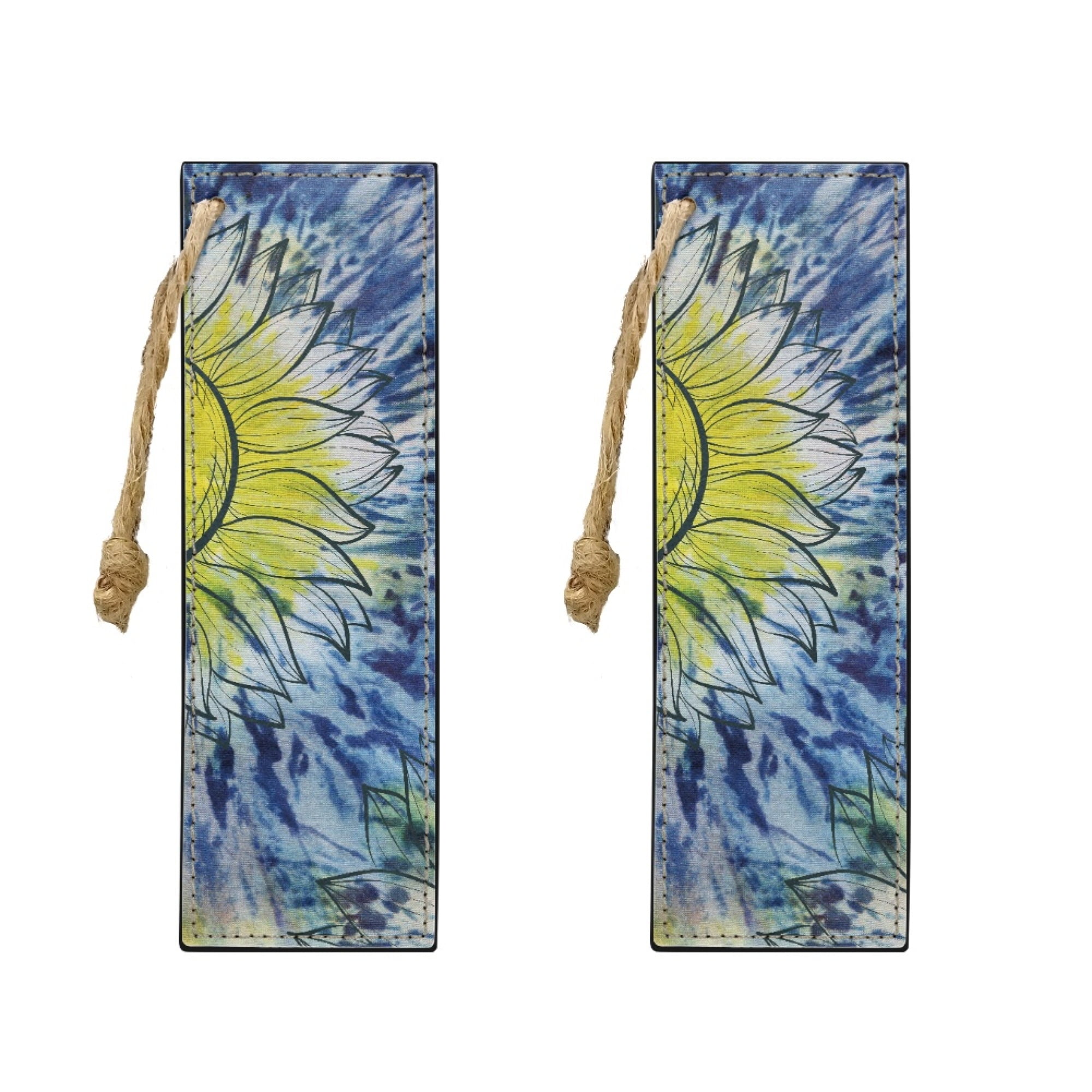 Xuewen 2 Pcs Leather Bookmark Personalized Handmade Bookmarks Tie Dye ...