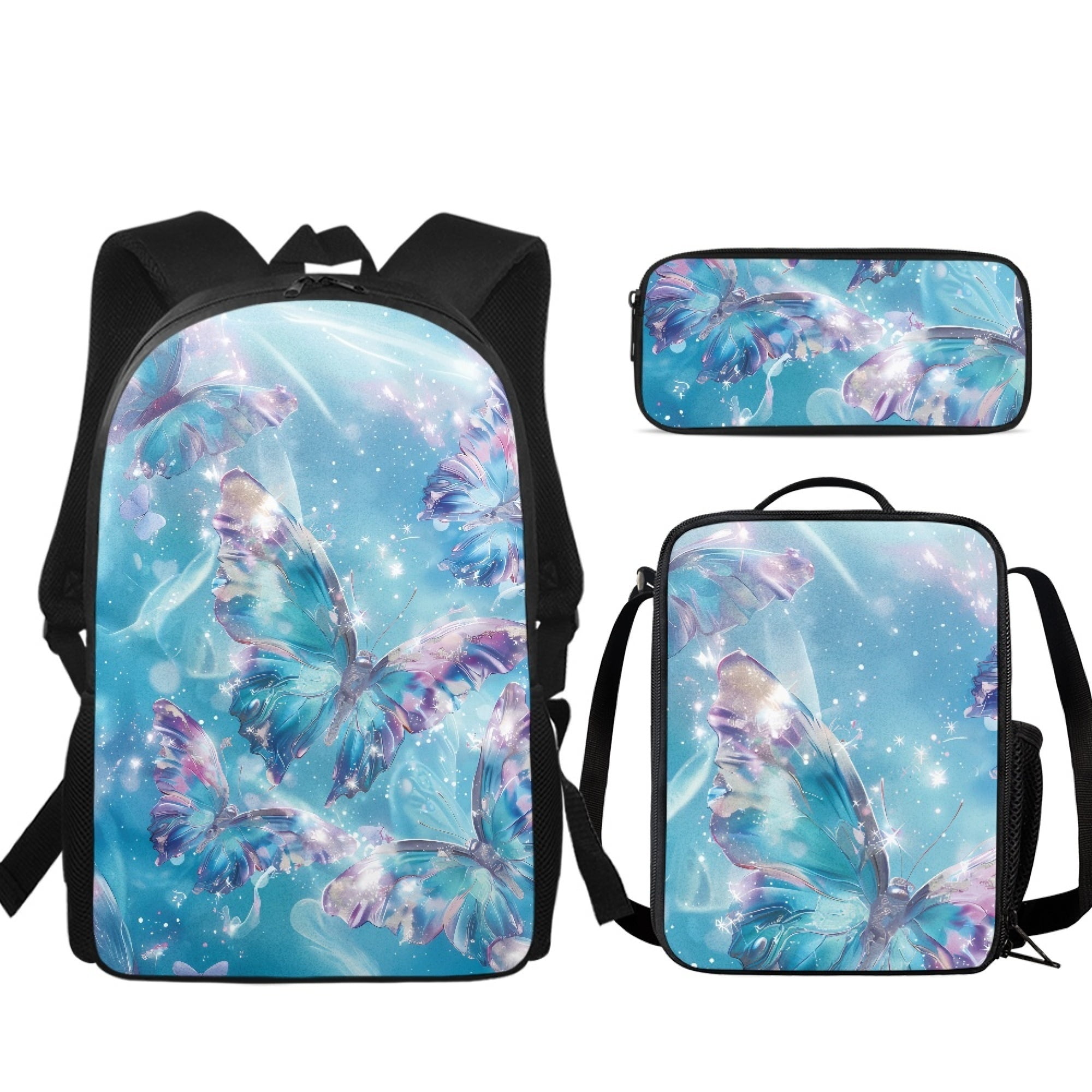 Xuewen Butterfly School Backpack , Backpack Lunch Bag Pencil Case ...