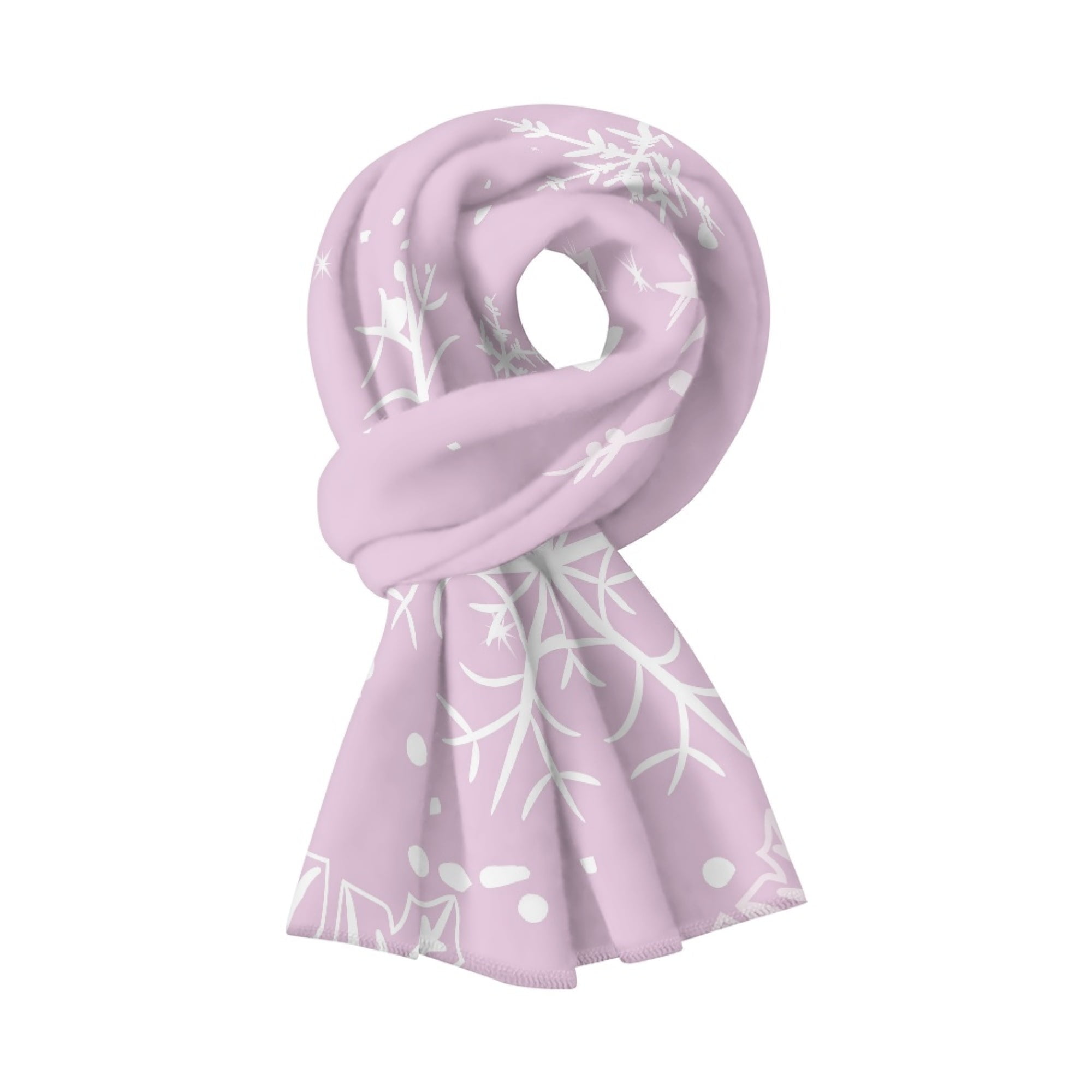 Xuewen Fluffy Scarf Winter Men Women Warm Scarf Long Shawl Snowflake ...