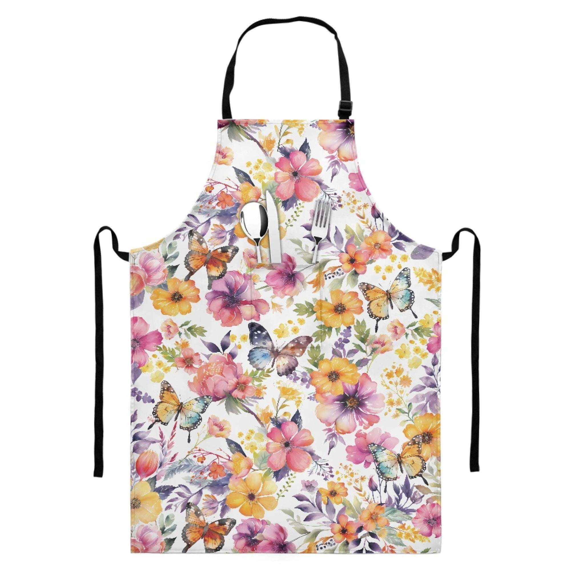 Xuewen Kitchen Apron , Butterfly Long Aprons , Adjustable Aprons with ...