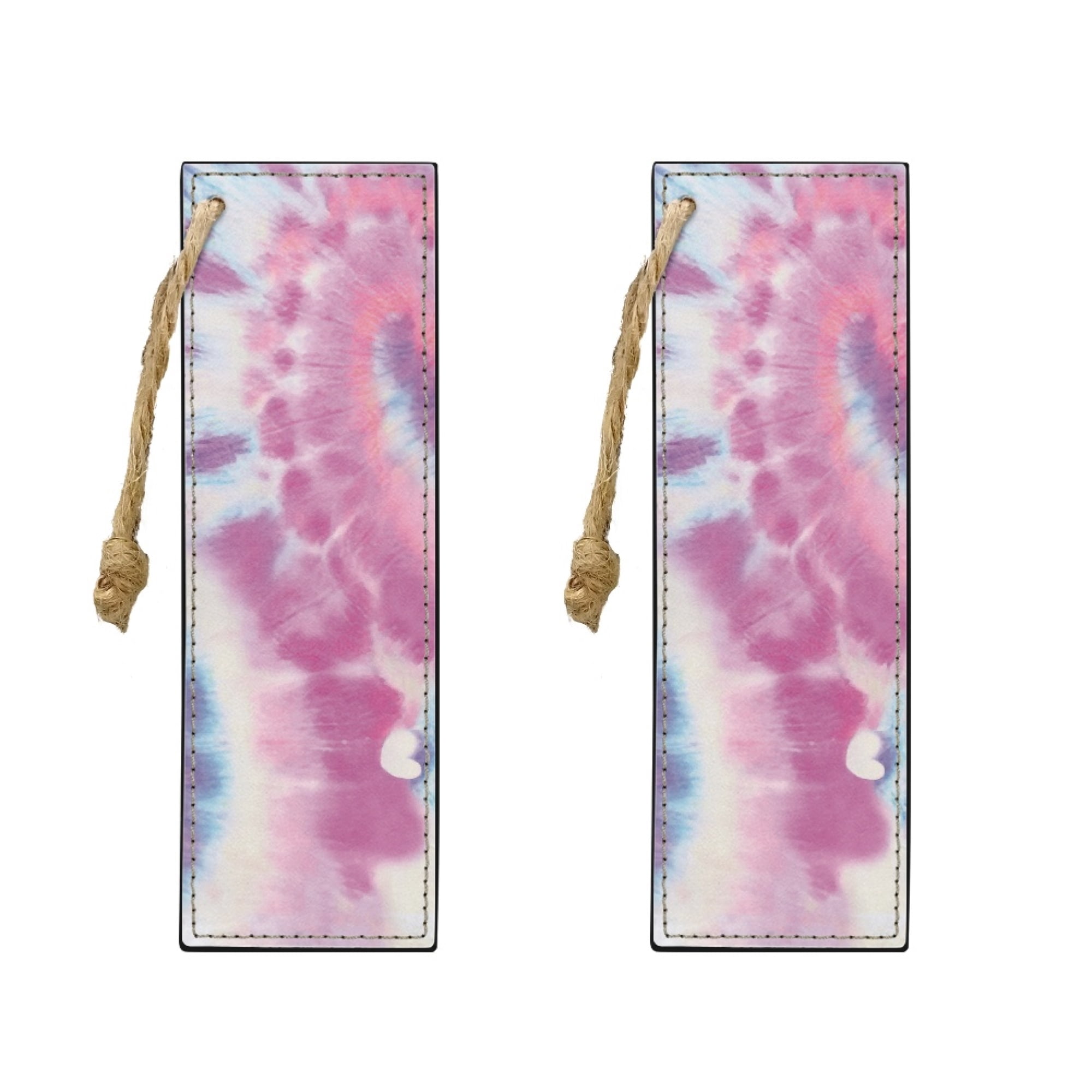 Xuewen Leather Bookmark, Tie Dye Handmade Stitched Bookmarks Page ...