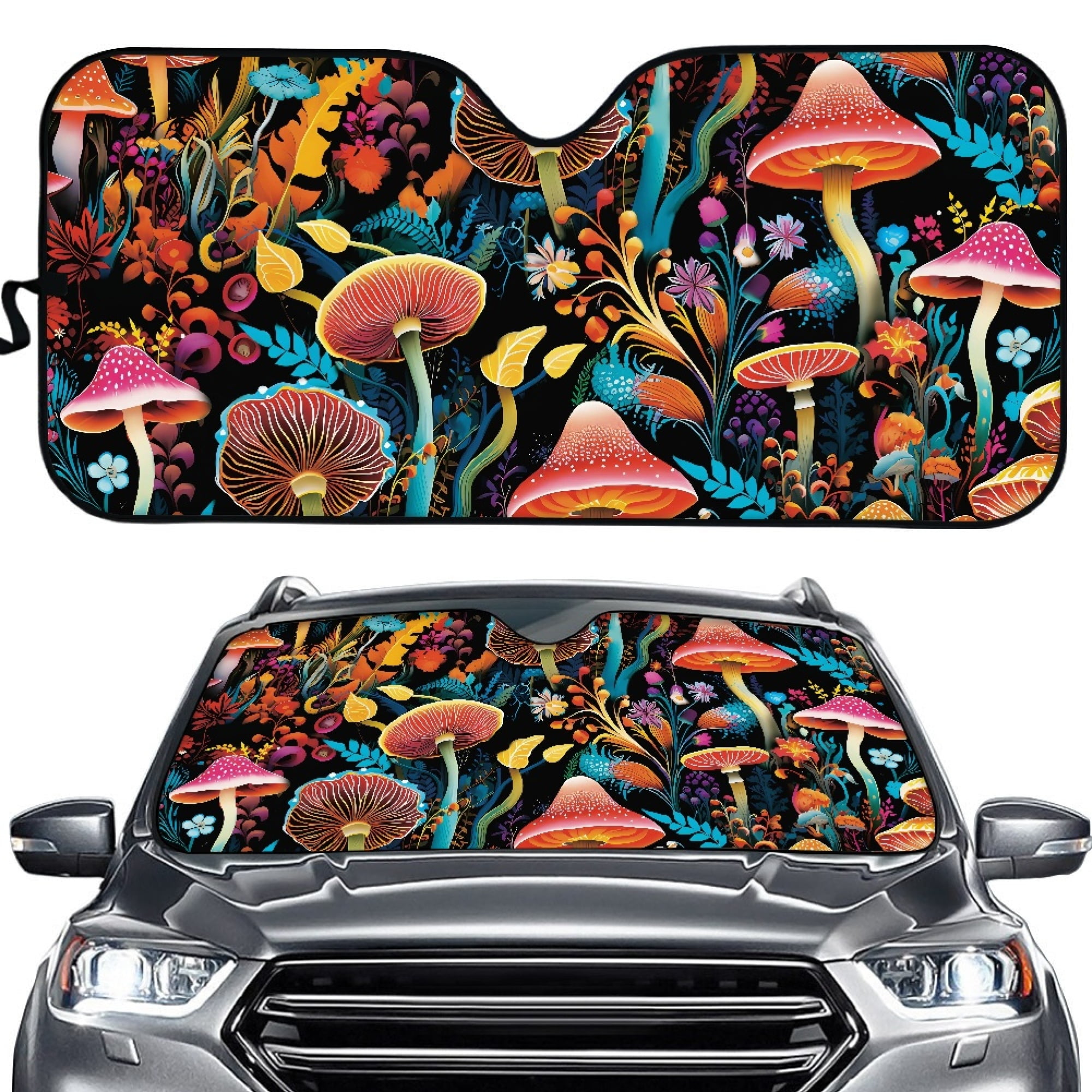 Xuewen Mushroom Car Windshield Sun Shade|Reflective Car Window Shades ...