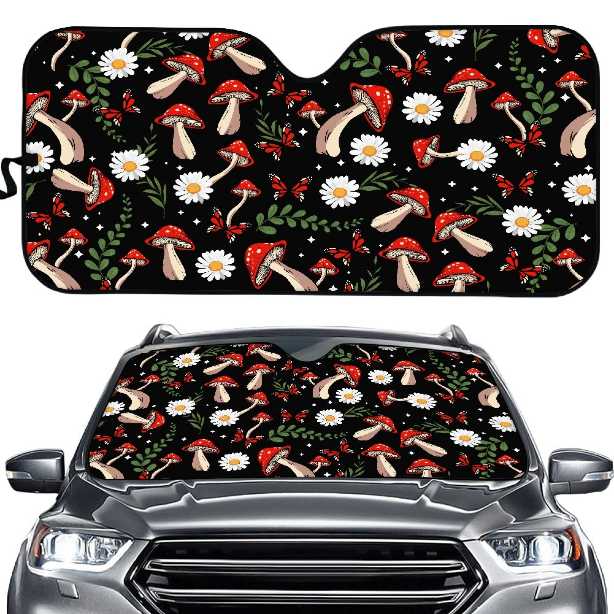 Xuewen Mushroom Car Windshield Sunshade - Universal Sun Shade for Car ...