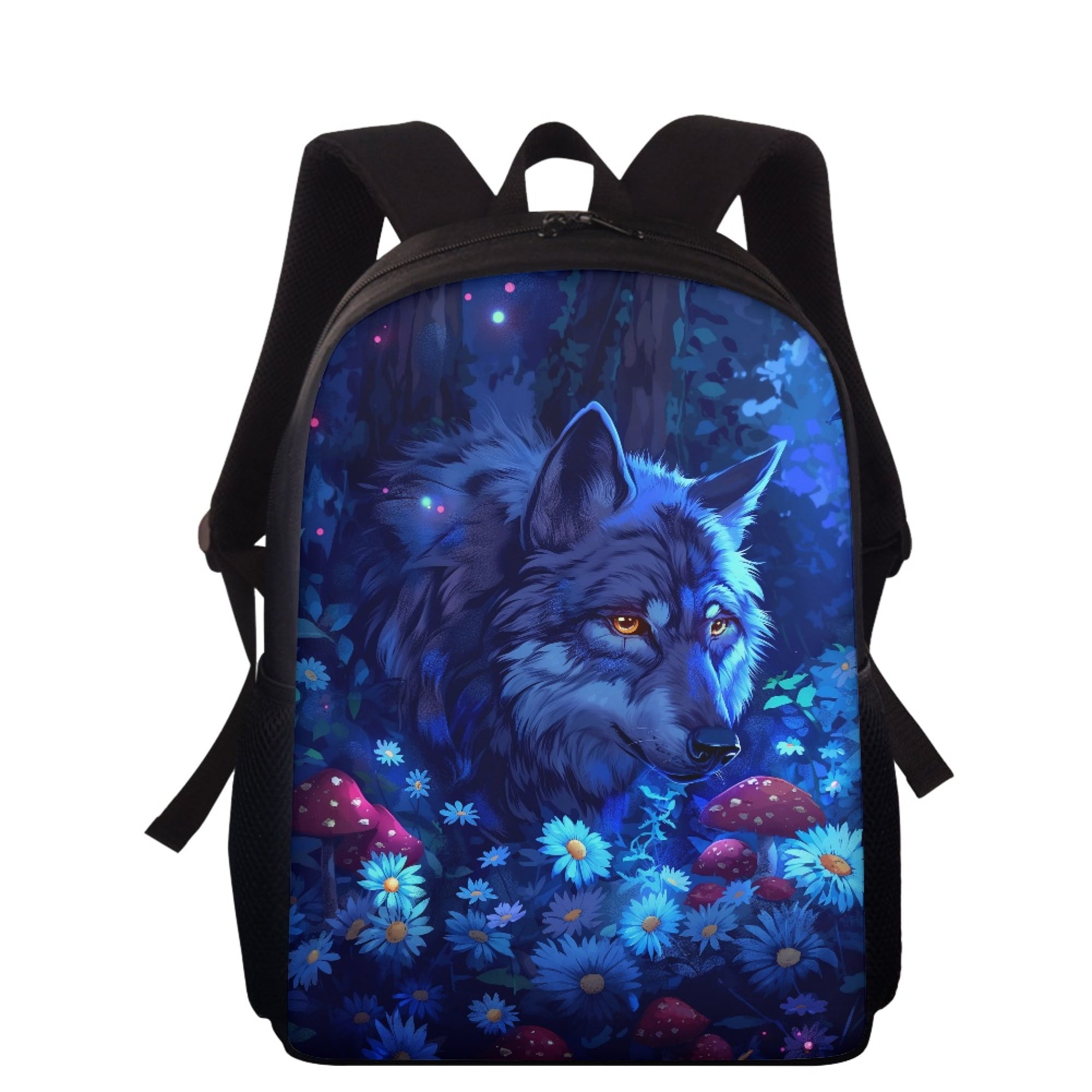 Xuewen Personalized Chain Backpack , Wolf Pattern Backpack for Men and ...