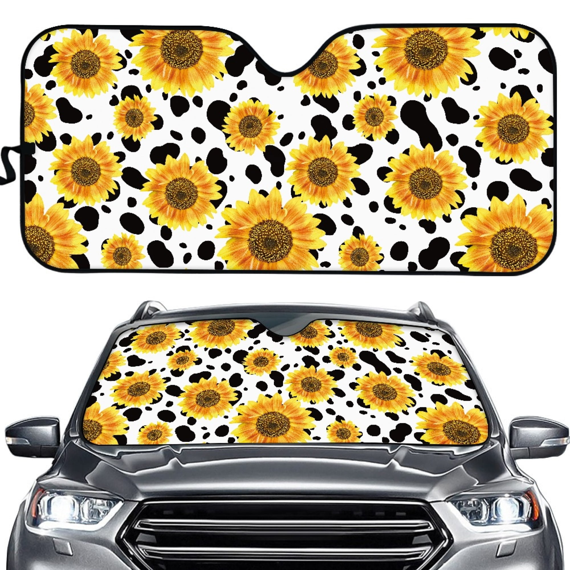 Xuewen Sunflower Car Sun Shade Windshield Block UV Rays Keep Vehicle ...