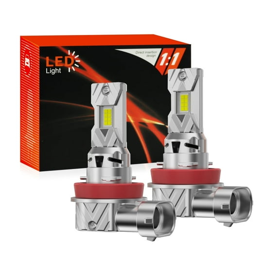 Goldsray H11 H8 H9 White LED Automotive Bulb 2 Pack - Walmart.com