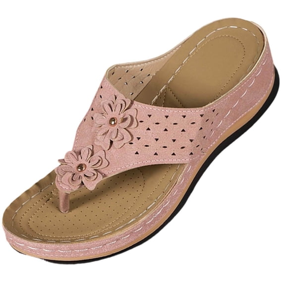 Xugsiok Womens Sandals Fashion Casual Versatile Flower Spring Summer ...