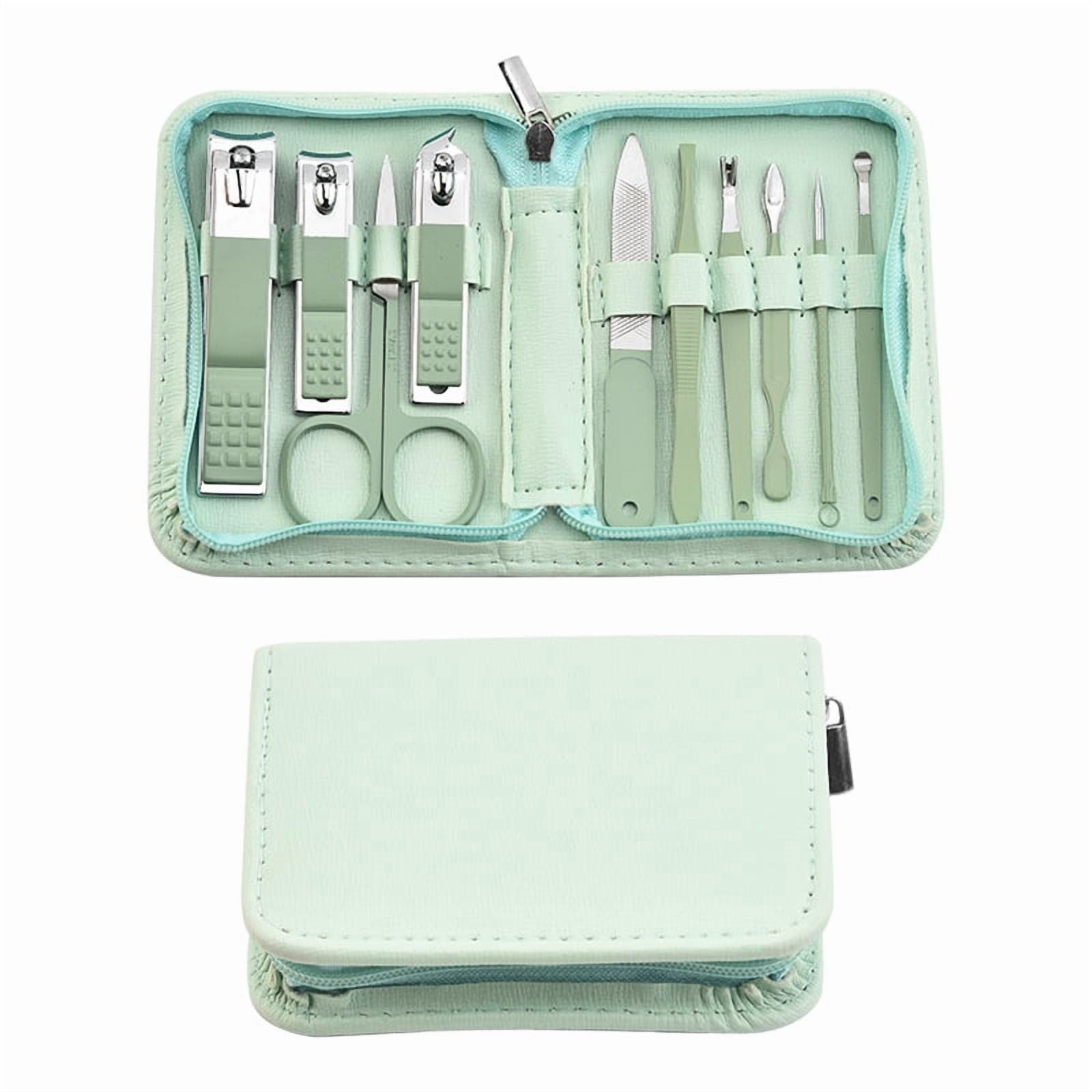 Xukmct 10 Pcs Nail Clipper Manicure Kit Stainless Steel Pedicure Kit ...