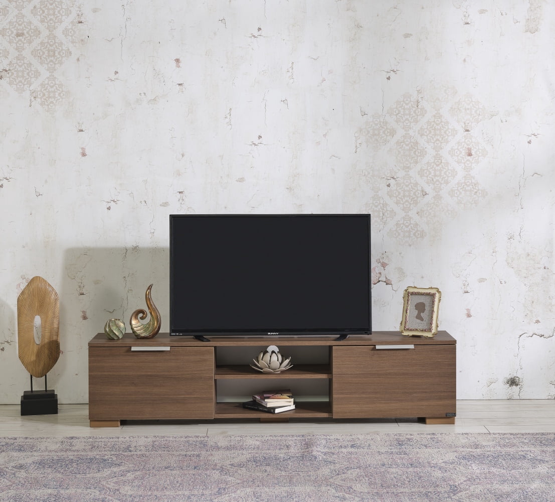 Xukmct 2 Door TV Cabinet for Home Living Room Office, Wood TV Stand up ...