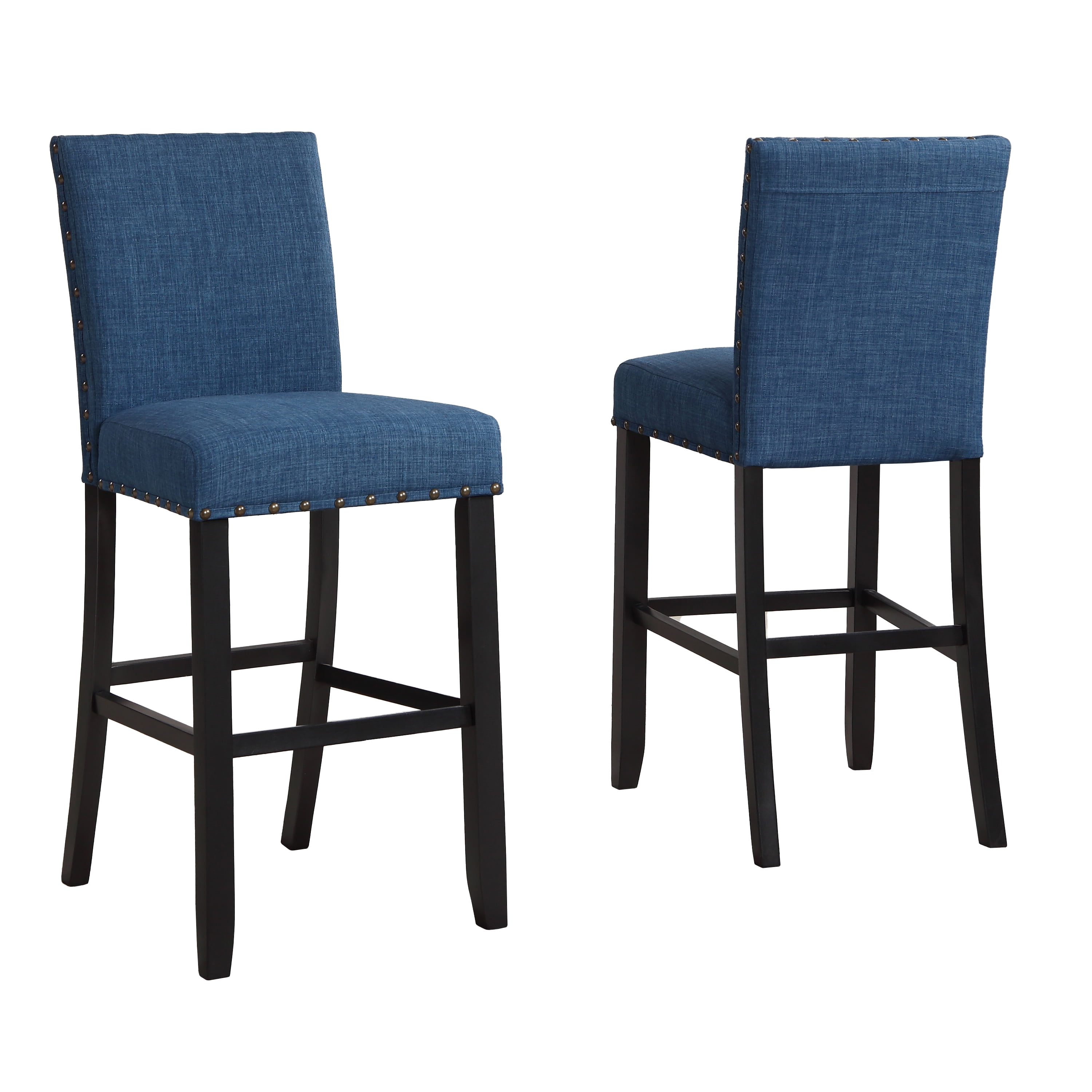 Xukmct 2 Pack Fabric Bar Stools Dining Chair Stools for Home, Living ...