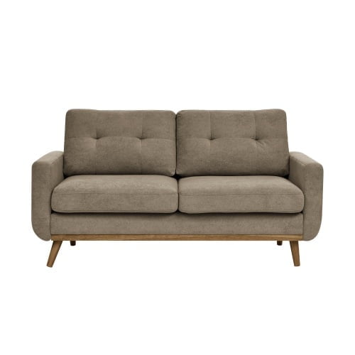 Xukmct 2 Seat Upholstered Loveseat Sofa with Wooden Legs, 67.7" Modern ...