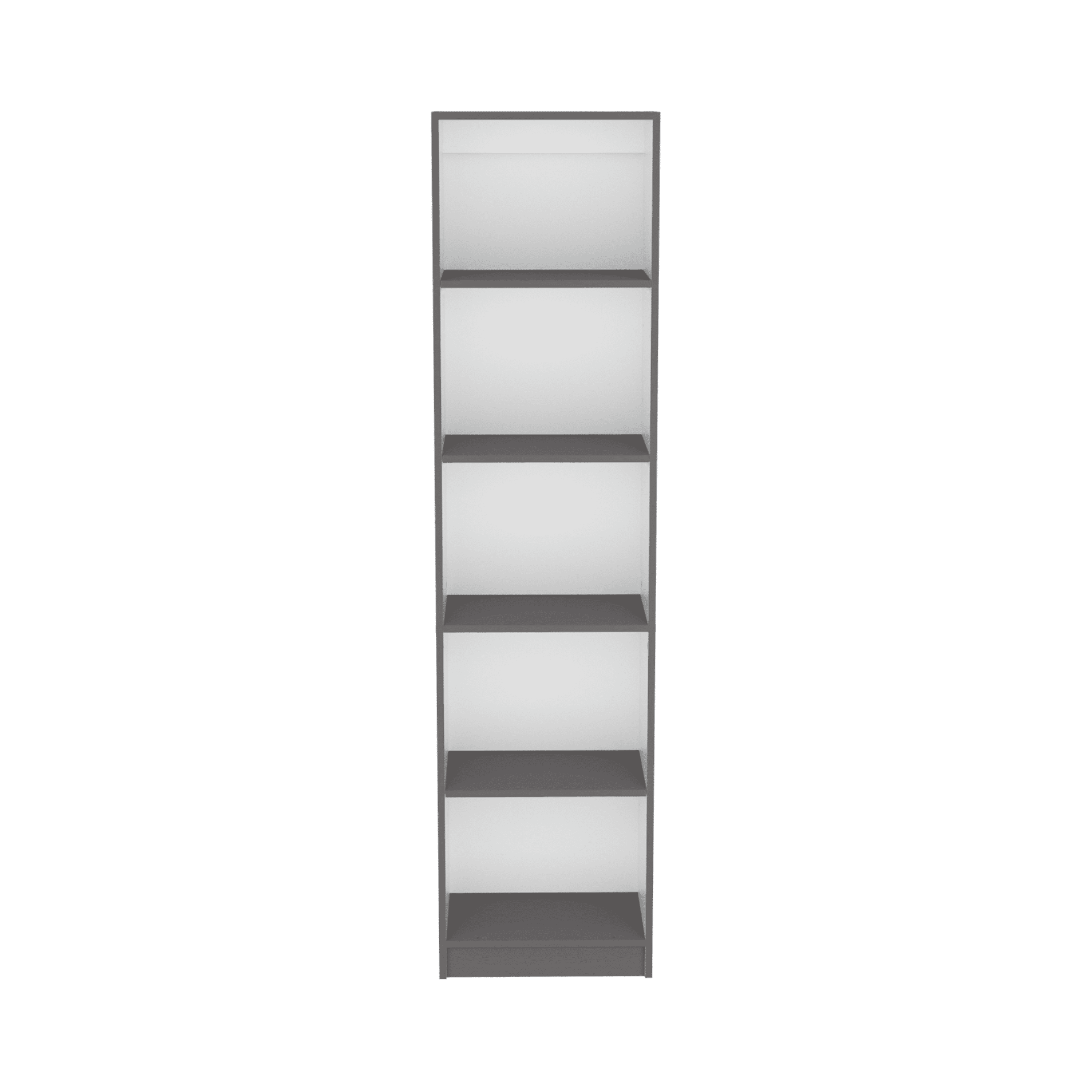 Xukmct 5 Shelves Book Dispaly Shelf Bookcase for Home, Office, Gray ...