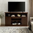 Xukmct Entertainment Console Cabinet with Open and Closed Storage Space ...
