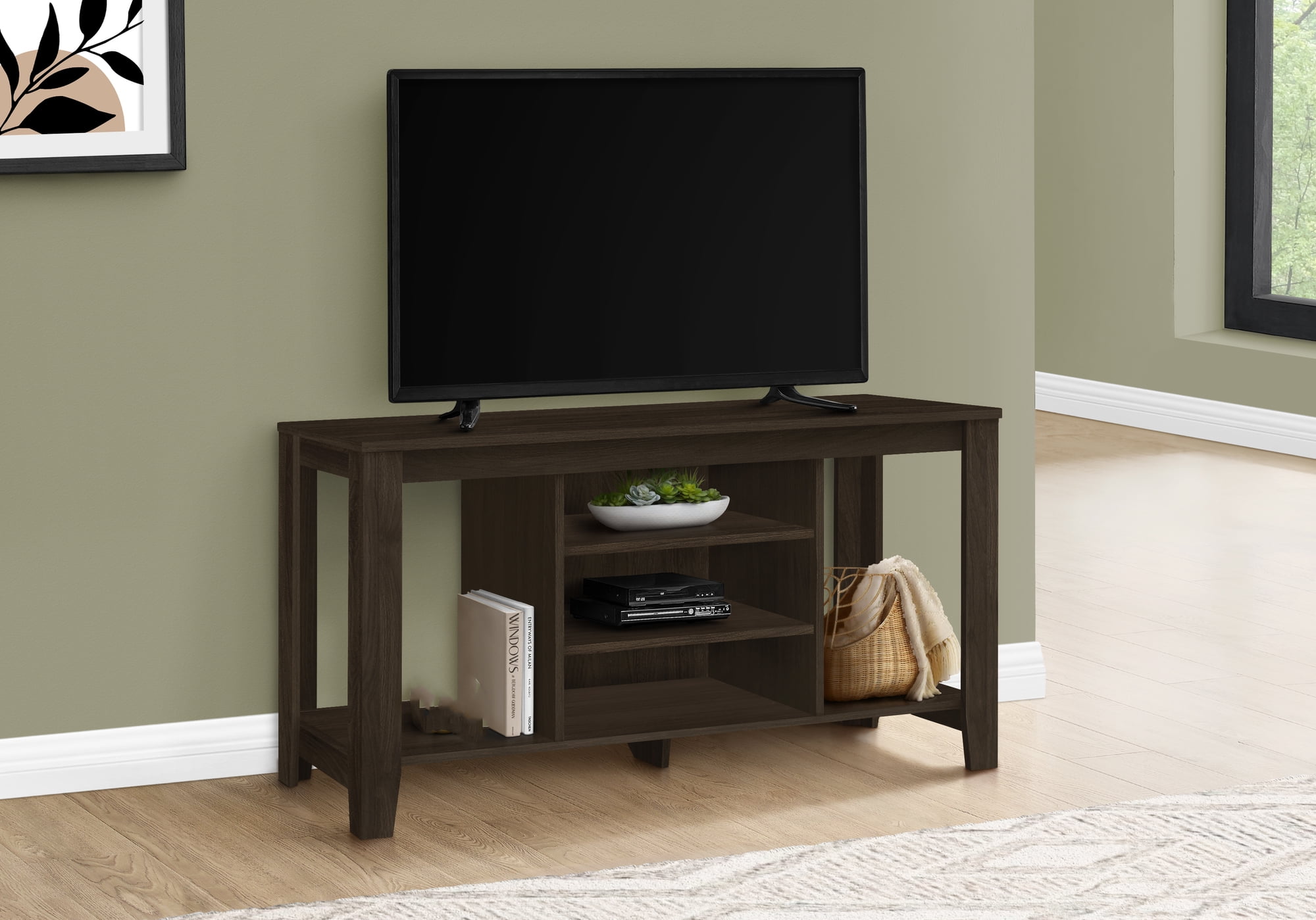 Xukmct Media Entertainment Center for TVs up to 48 Inch, Tv Stand with ...