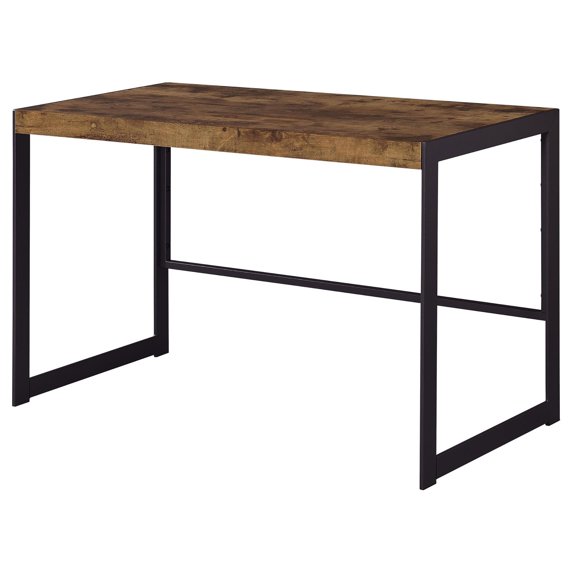 Xukmct Metal Frame Wood Tabletop Computer Desk for Home, Office ...