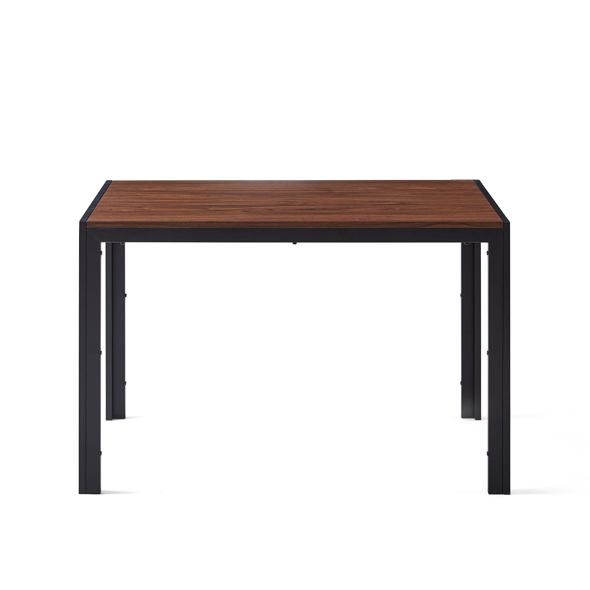 Xukmct Rectangular Wood Tabletop Dining Table for 4 Persons, Brown ...