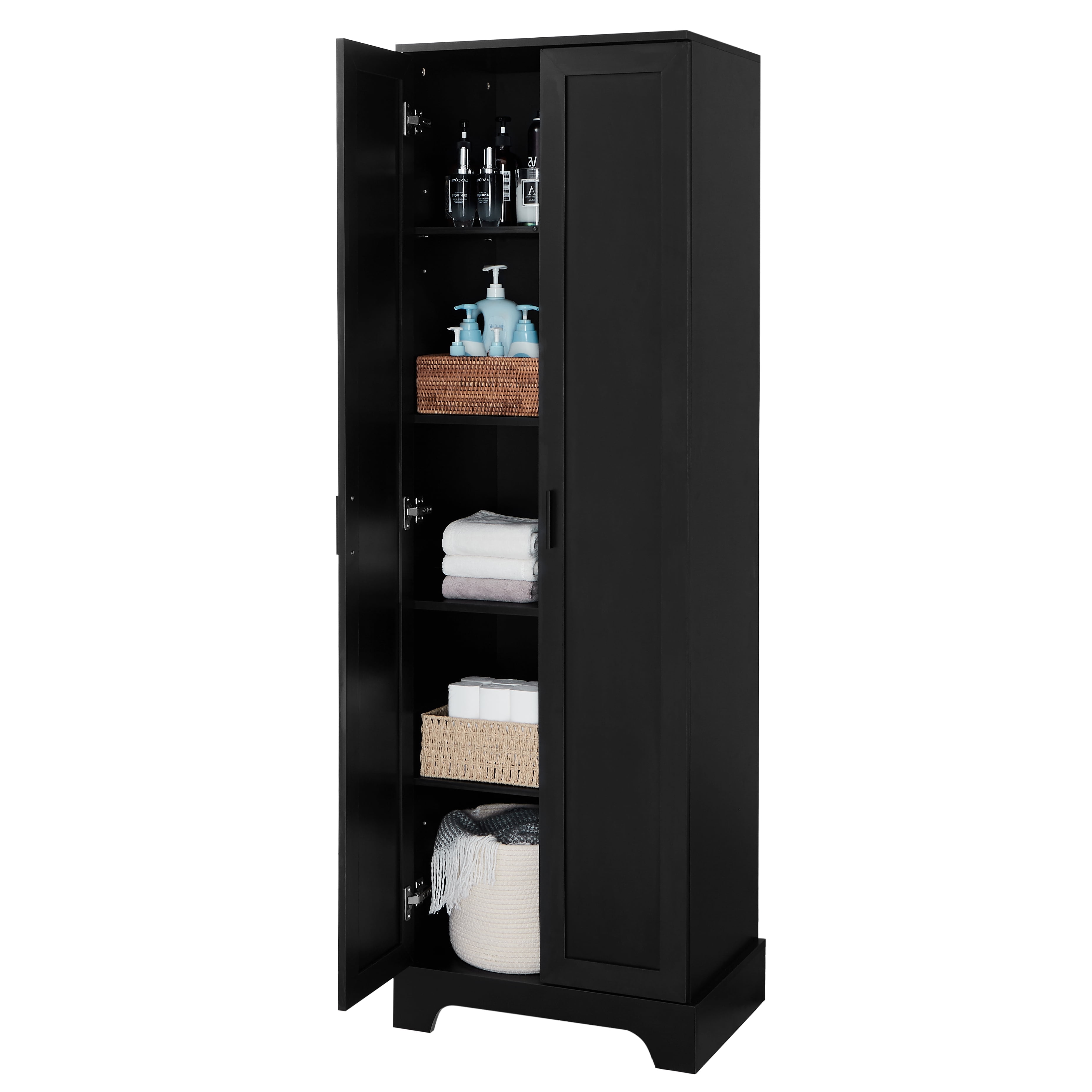 Xukmct Storage Cabinet with 5 Inner Shelf, 2 Doors Storage Cabinet for ...