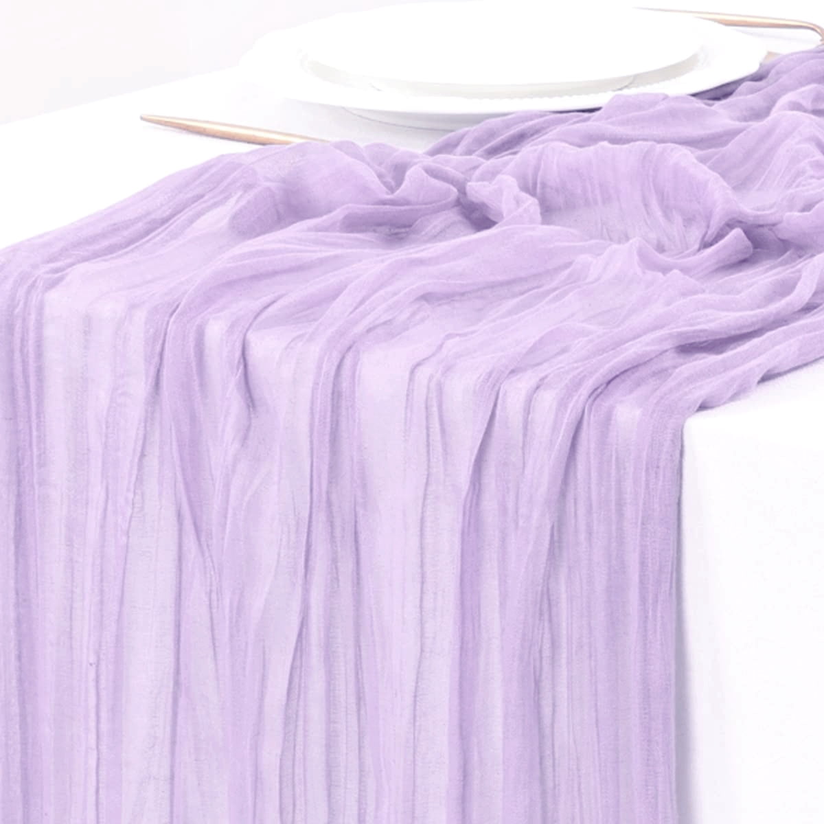 Xukmct Table Decoration Rectangle Cheesecloth Table Runner Sheer Cloth ...