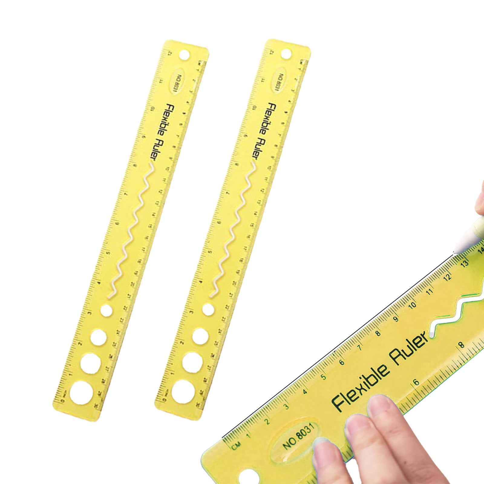 Xulianz Clearance Flexible Rulers for School, Bendable Ruler Soft ...
