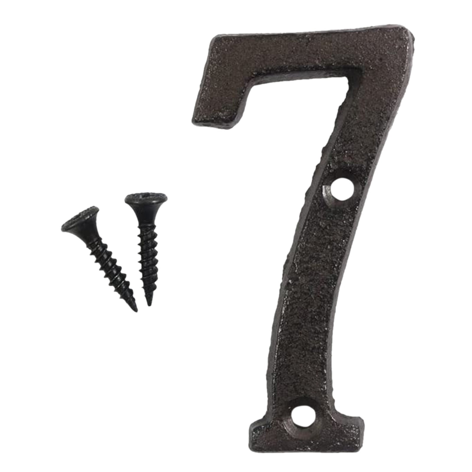 Xulianz Clearance Hammer Tone Cast Iron Black House Numbers for Outside ...