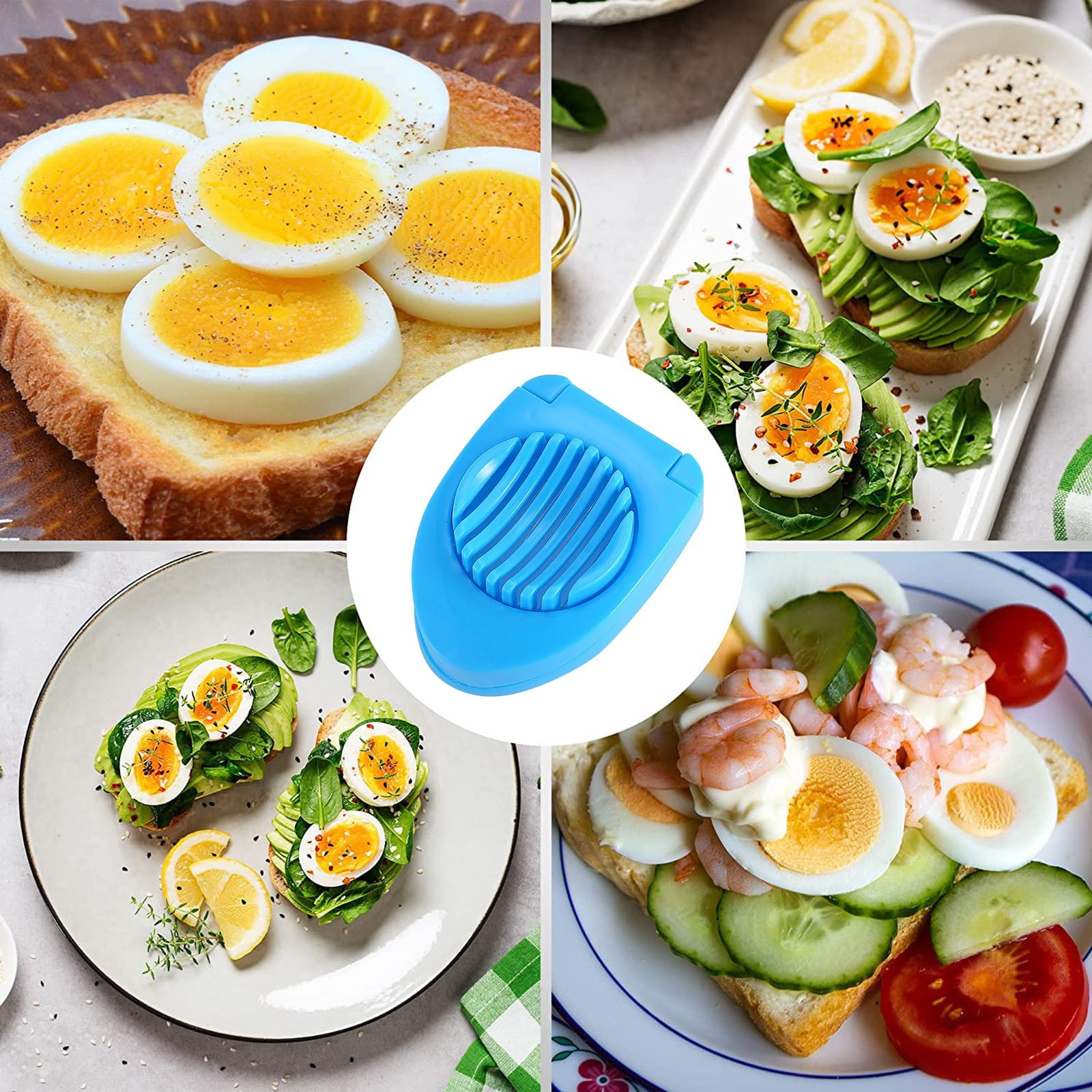 Xulianz Egg Slicer for Hard Boiled Eggs Plastic Multipurpose Egg Cutter ...