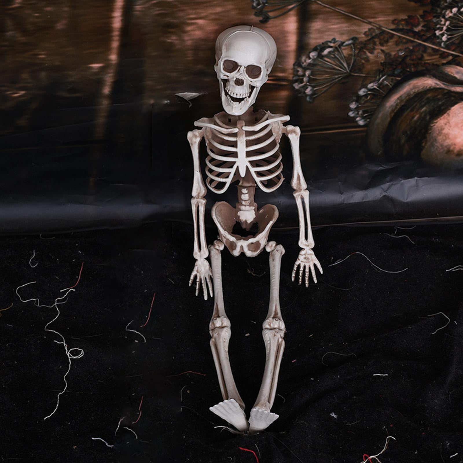 Xulianz Halloween Skeleton Decorations, 3FT Halloween Posable Skeleton ...