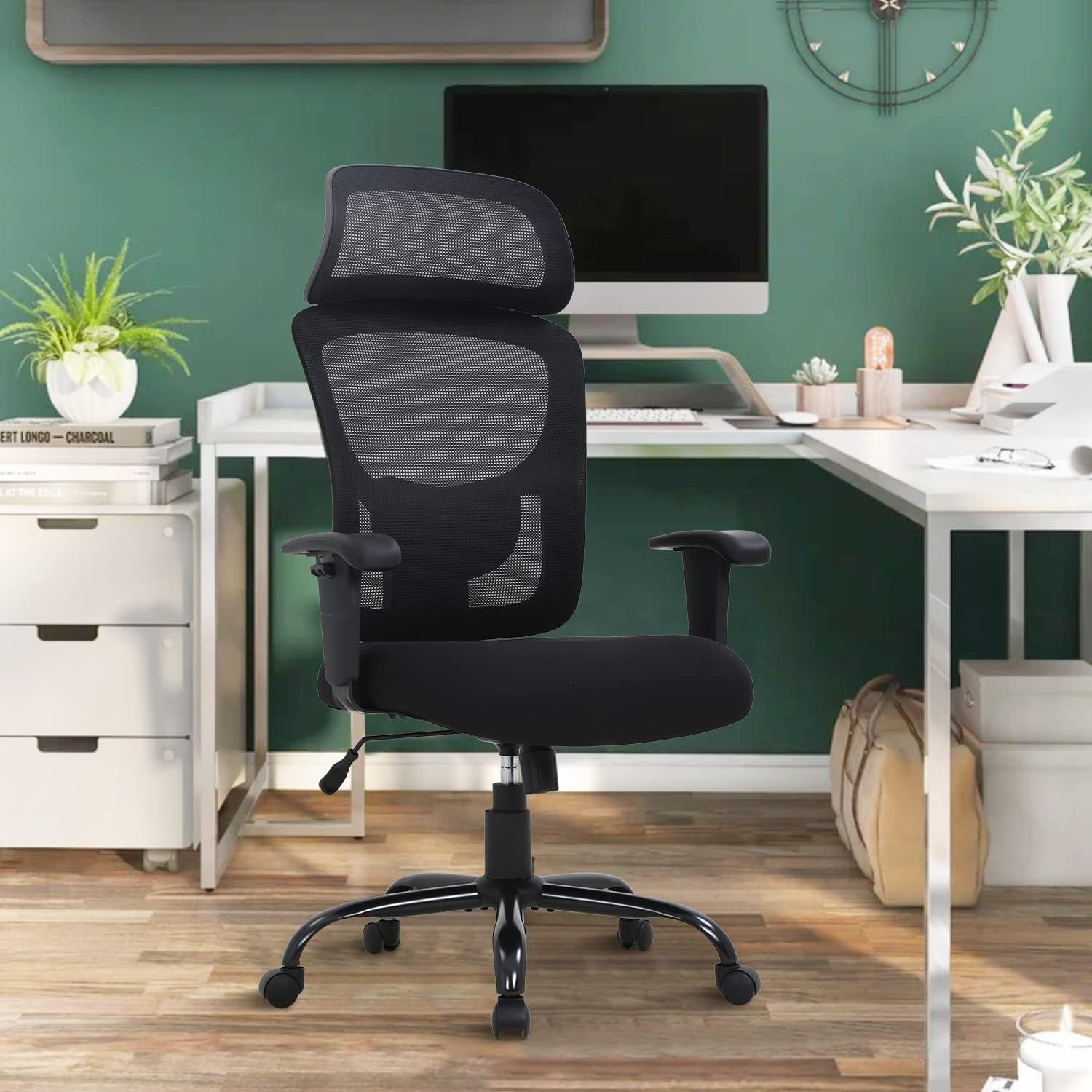 XunKA Ergonomic Office Chair High Back Home Desk Chair Computer Office ...