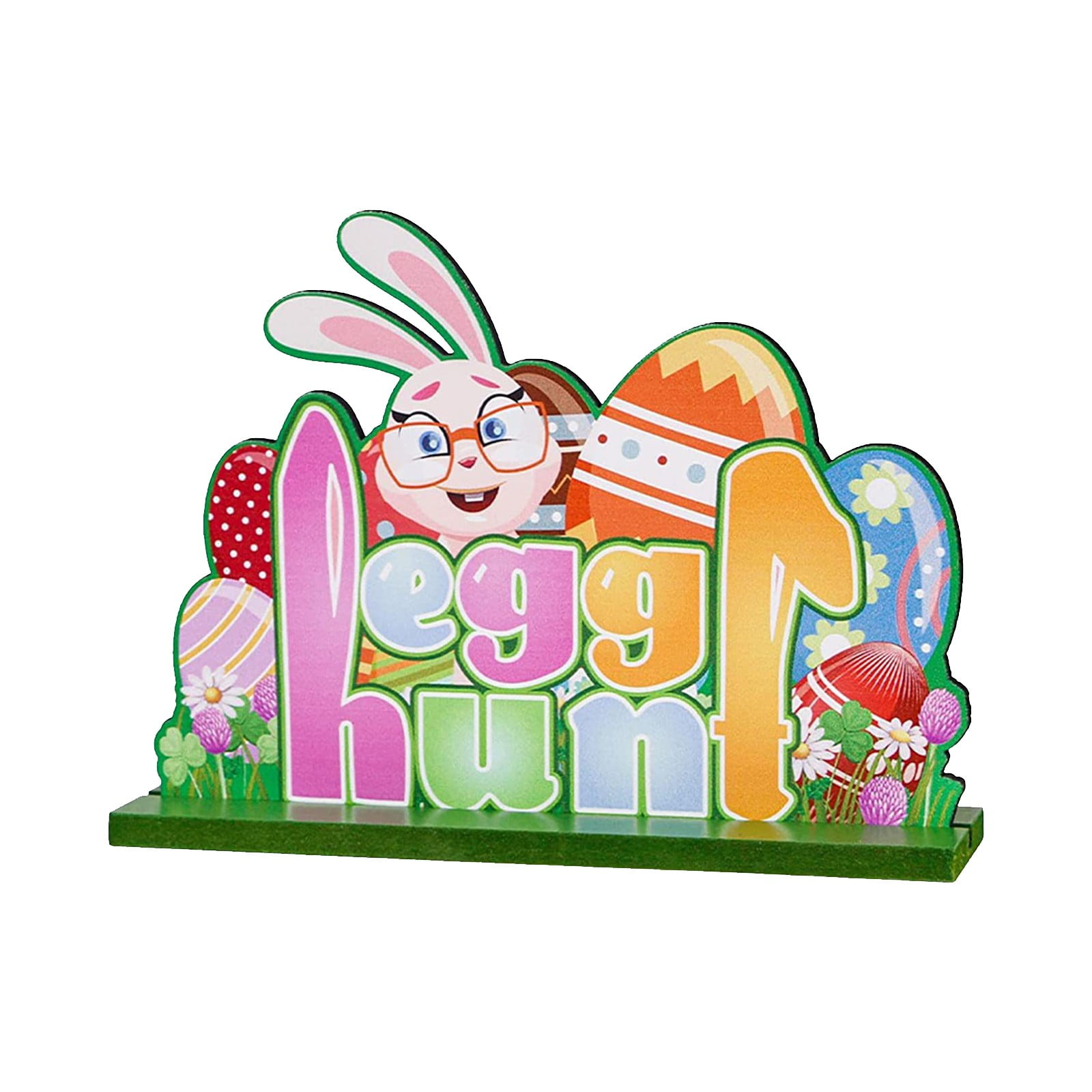 XunRui Desktop Ornament Wood Easter Desktop Decorations Easter Tree ...