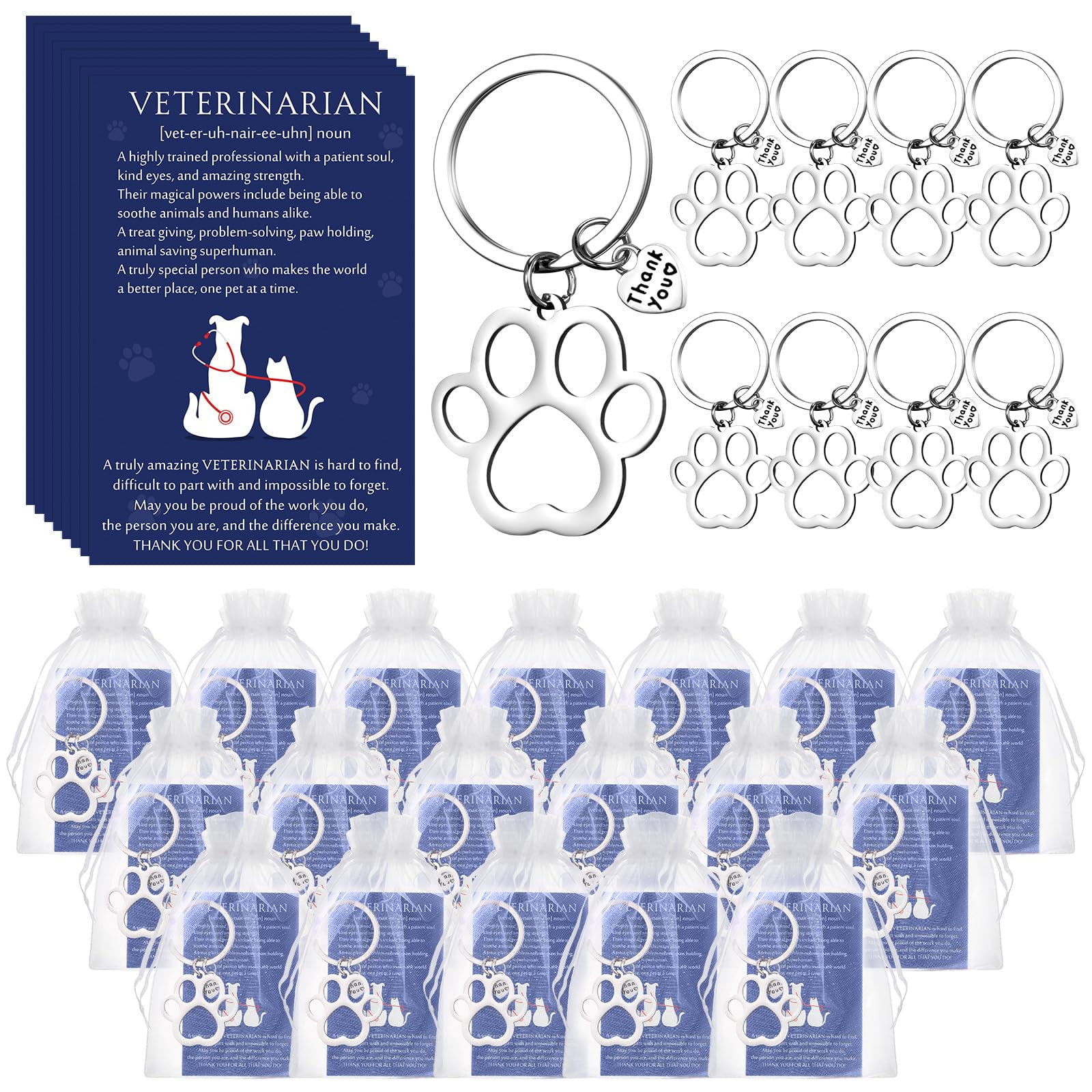 XunYee 15 Sets Vet Tech Gifts Veterinary Receptionist Week gifts Thank ...