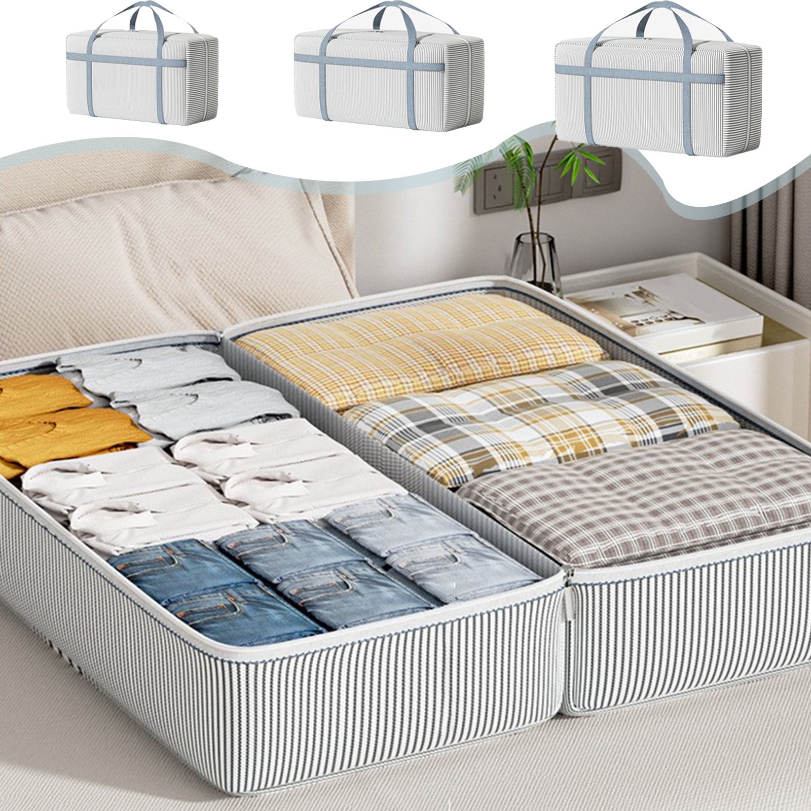 Xuniizn Moving Bags Heavy Duty Storage Bags with Zippers Handles ...