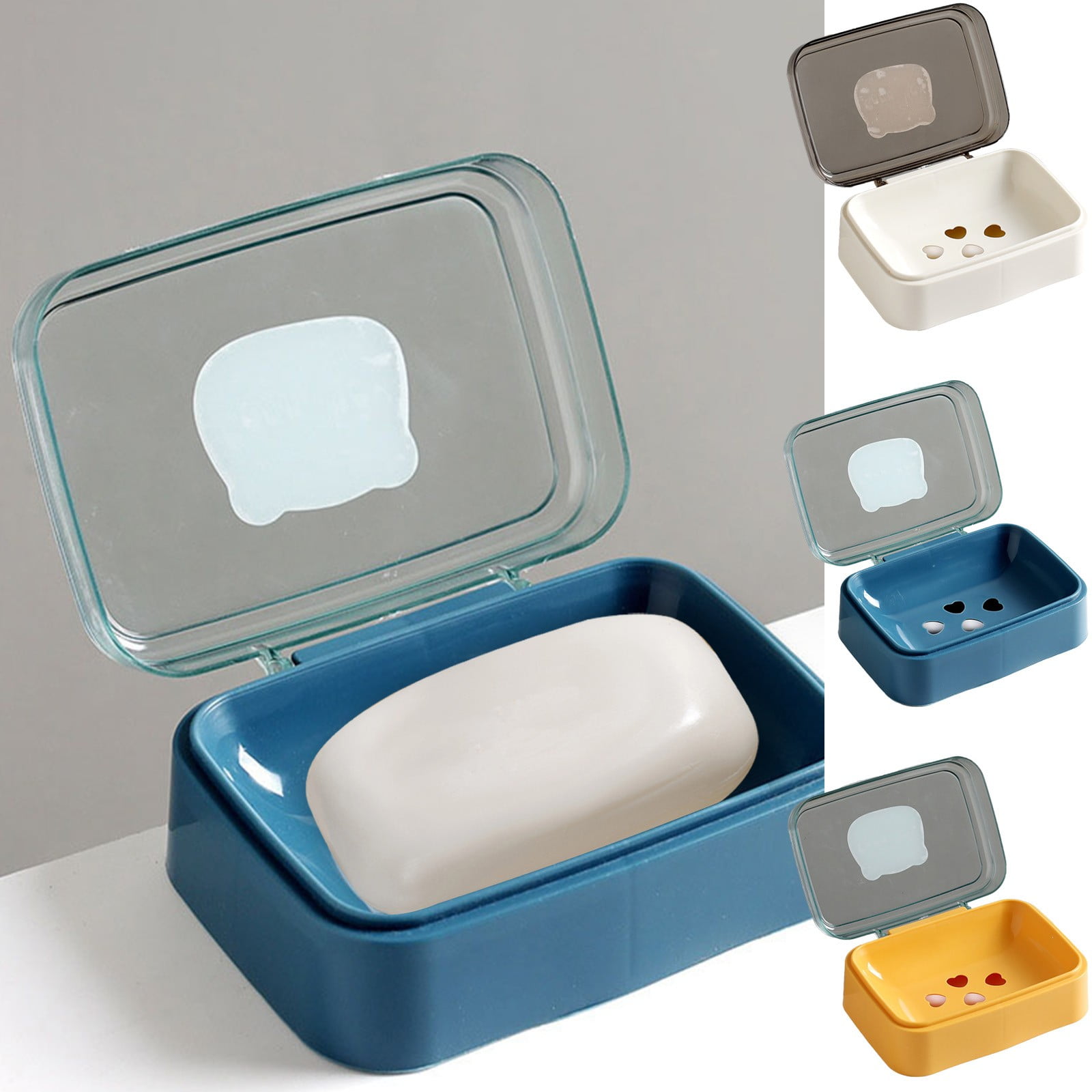Xuniizn Soap Holder - Travel Soap Case with Lid, Cute Character ...
