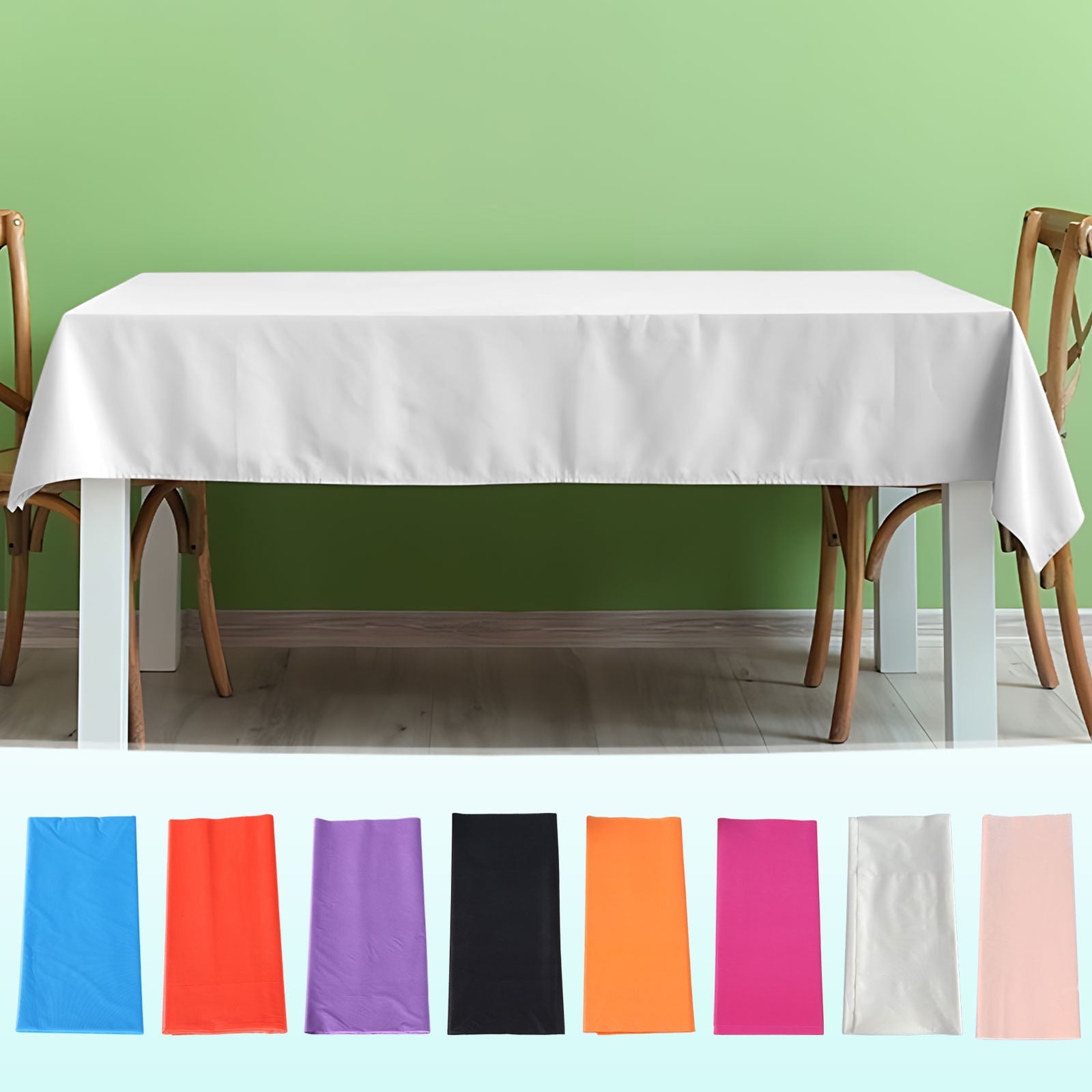 Xuniizn Table Cloth Rectangle Table Plastic Tablecloth, 54x108 ...