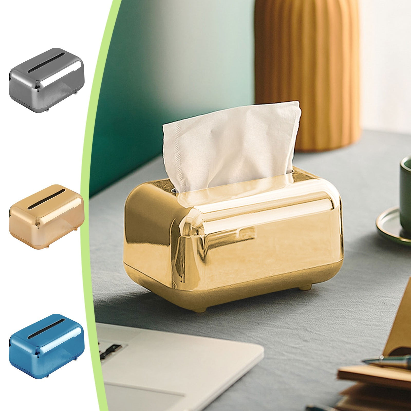 Xuniizn Tissue Box Cover Square 6x4x5" - Acrylic Tissue Box Holder ...