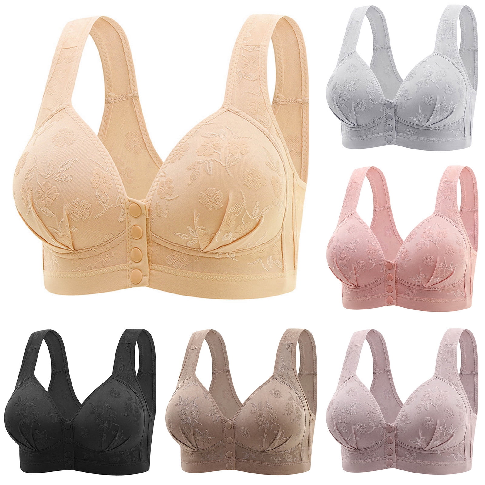 Xunlbb Comfortable Bras for Women, Plus Size Women Seamless Front ...