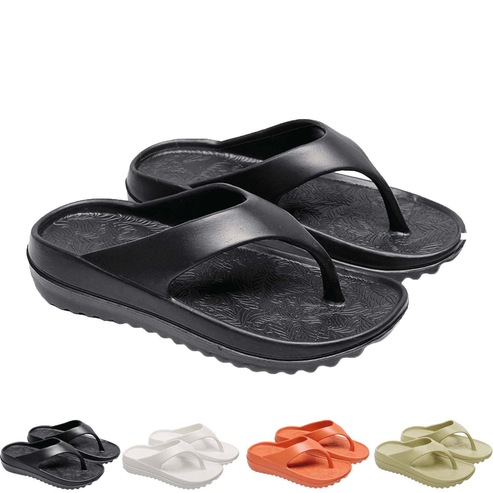 Xunlbb Flip-flops for Womens Non Slip Lightweight Thong Sandals ...