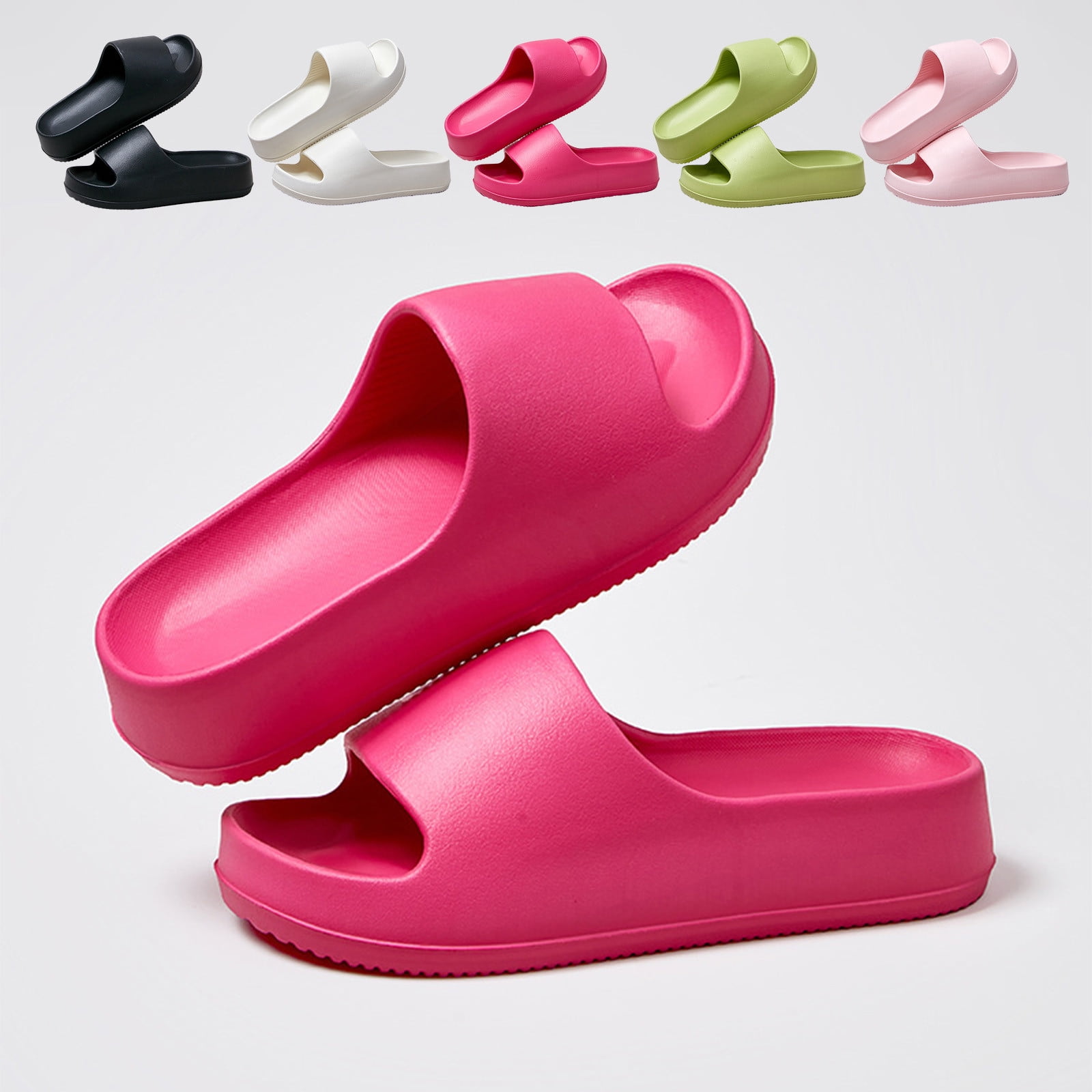 Xunlbb Lightweight Sandals for Women Men Comfort Non-Slip Pillow House ...