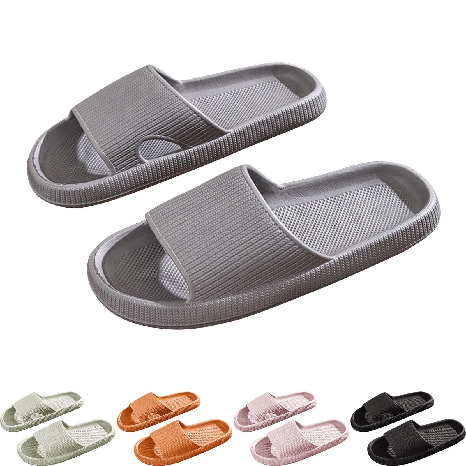 Xunlbb Lightweight Sandals for Women Men Comfort Non-Slip Pillow House ...