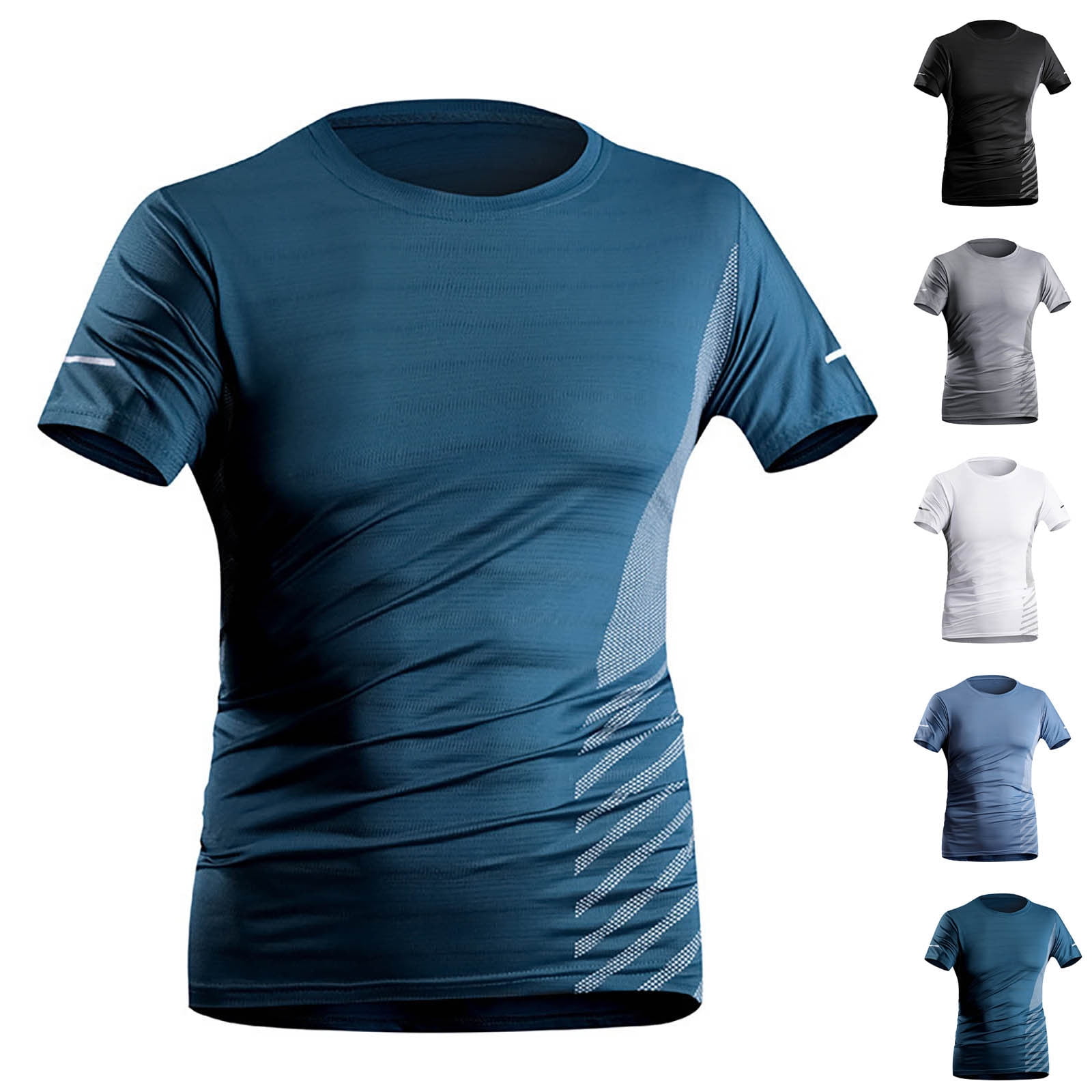Xunlbb Mens T-shirt Summer Lightweight Mens Tops with Short Sleeves ...