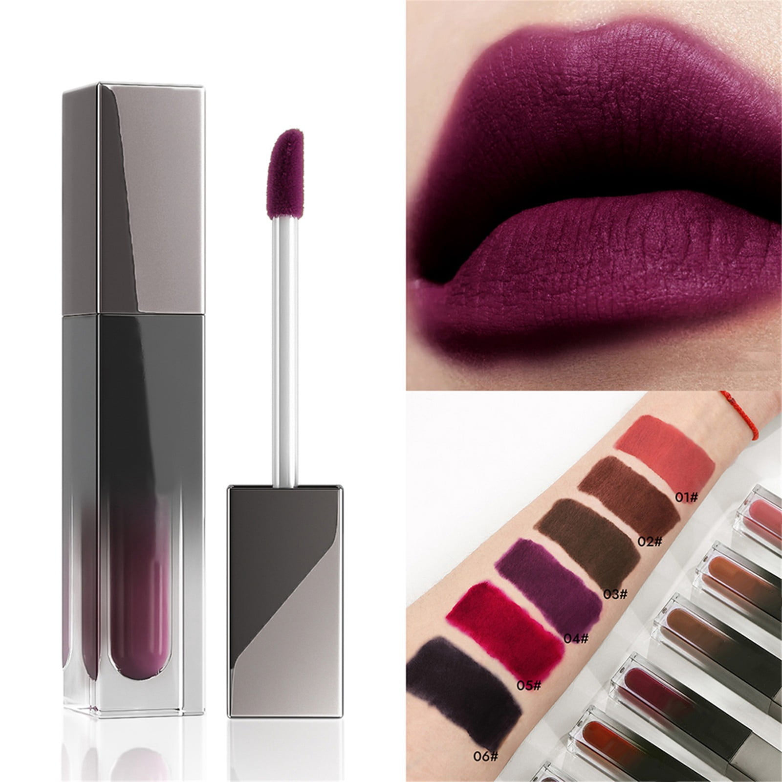 Xurol Lip Tint,Long Lasting Lipstick,Black Lipstick For Women Color ...