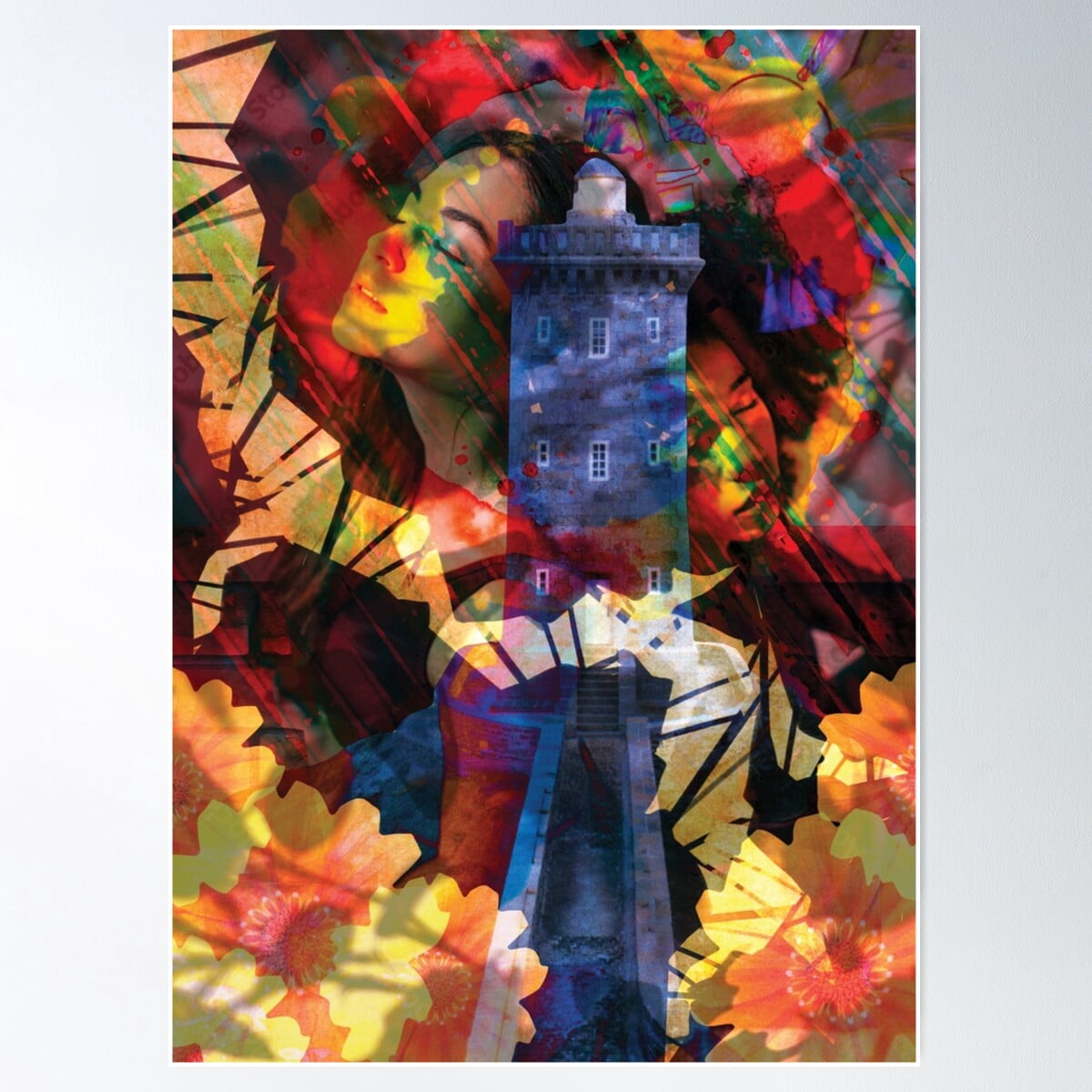 Xvi The Tower - Waking Dream Tarot - Digital Collage/Illustration ...