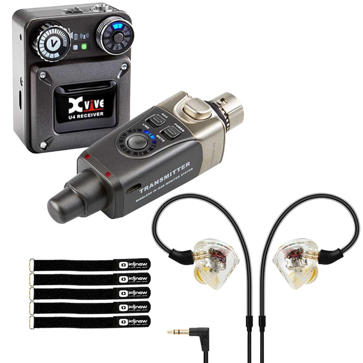 Xvive U4 Complete In-Ear Monitor Wireless System with T9 In-Ear Monitors Package - Walmart.com