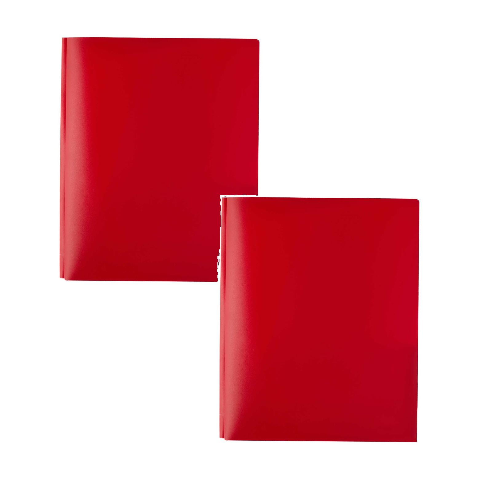 Xwjun 2pc 6 Pocket Folder Vinyl Folders With Pockets And Prongs Pocket ...